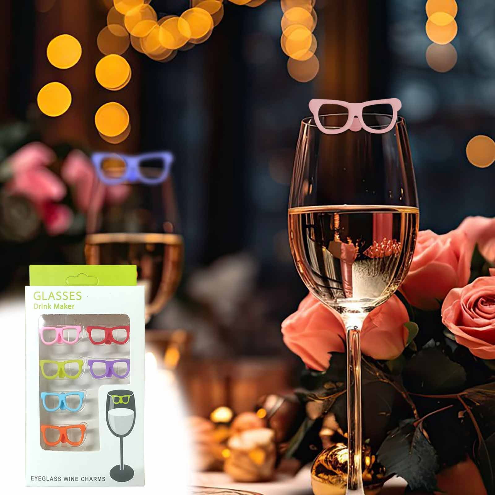 Teissuly Clearance Glasses Frame Shaped Beverage Glass Label Recognizer ...