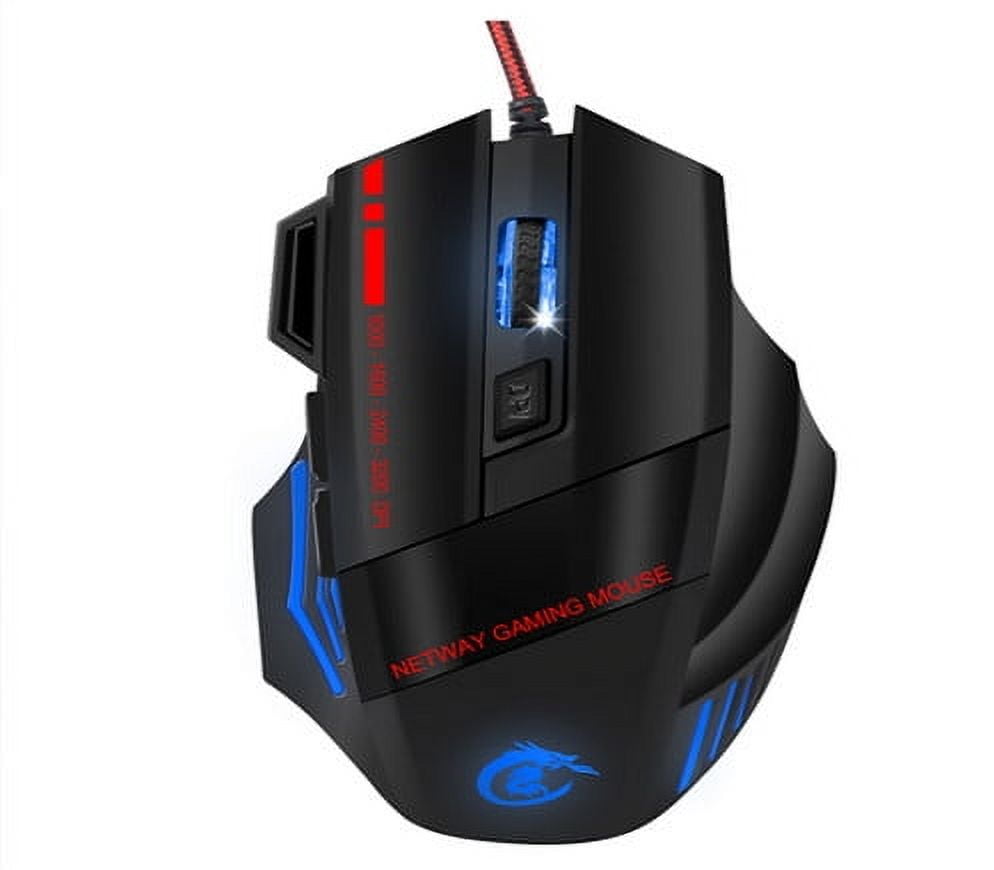 Teissuly Clearance HOT 5500 DPI 7D LED Optical USB Wired PRO Game Mouse For PC Laptop Gaming ...