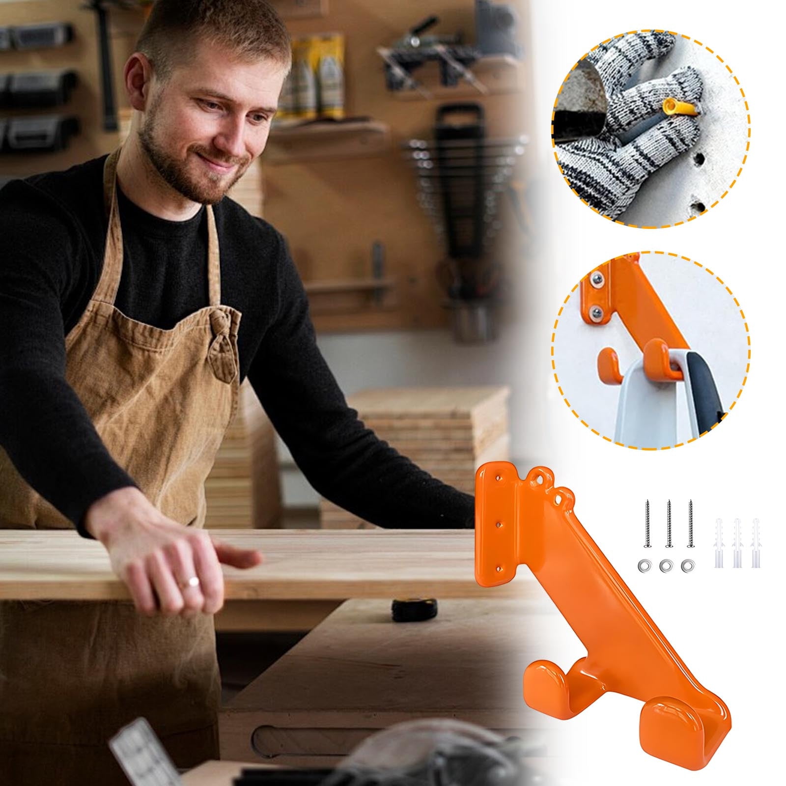 Teissuly Clearance Heavy Duty Chainsaw Hook Wall Mounted Chain Saw ...