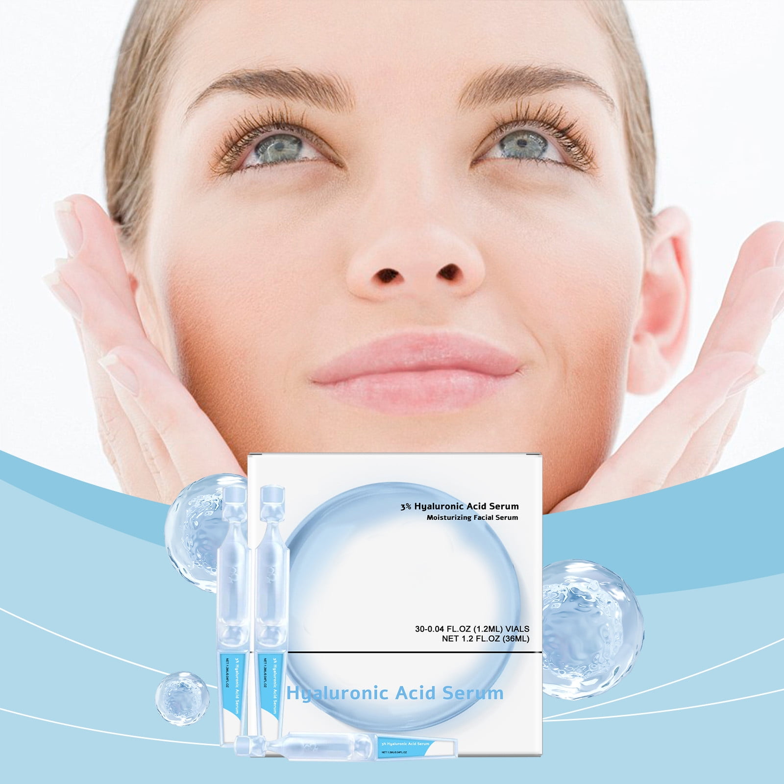 Teissuly Clearance Hyaluronic Aciding Essenced Shrinks Pores Moisturizes Skin Balances Oil And ...