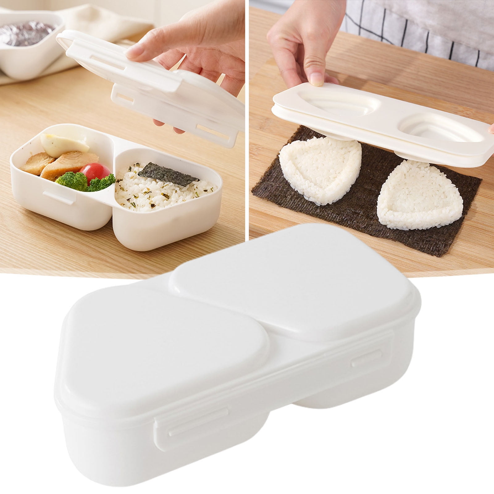 Teissuly Clearance Onigiri Portable Lunch Box Seaweed Sushi Home Rice Bento Onigiri Molds Best ...