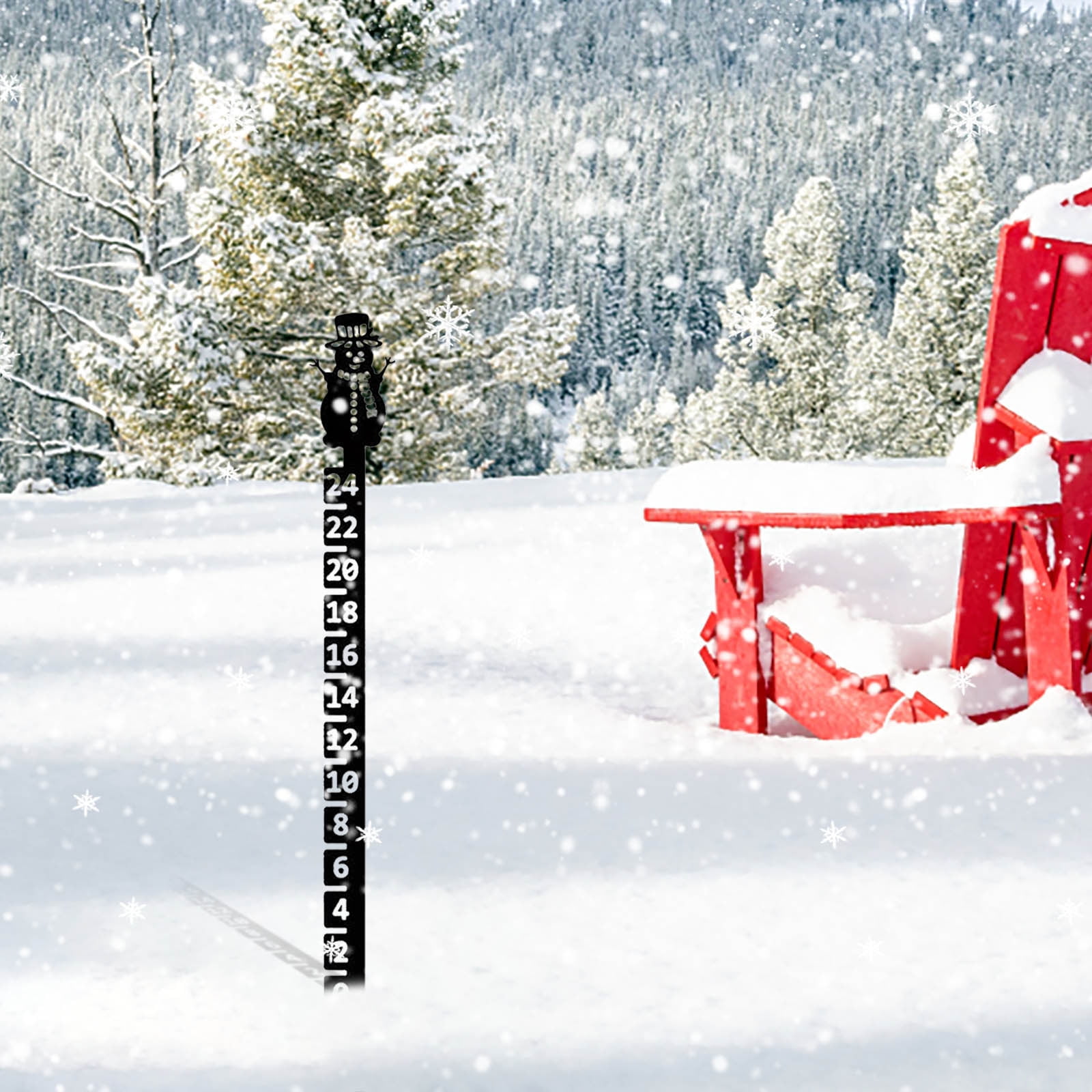 Teissuly Clearance Snowman Snow Measuring Stick Outdoor Centimeter Unit ...