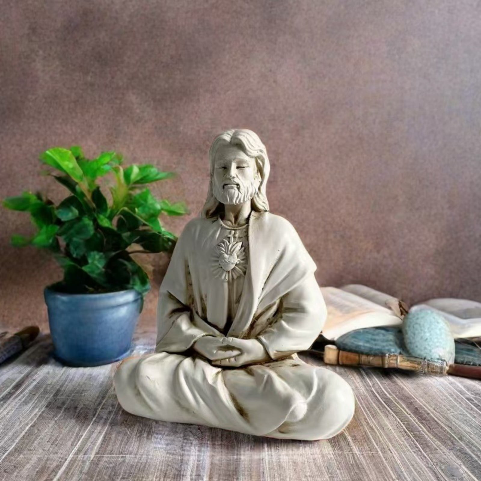 Teissuly Clearance Statue Meditation Statue Decor Figurine For Any Room ...