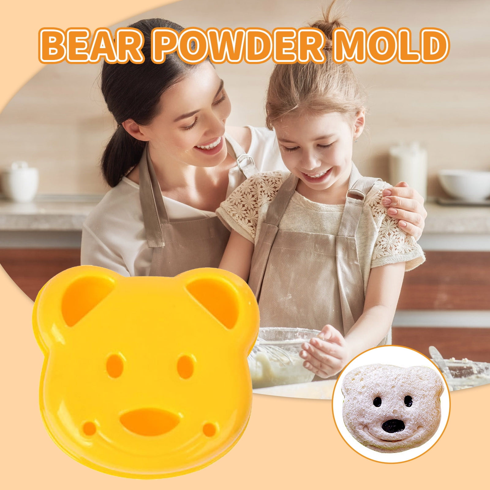 Teissuly Toddler Rice Ball Mould Baby Bear Meal Mould Cute - Walmart.com
