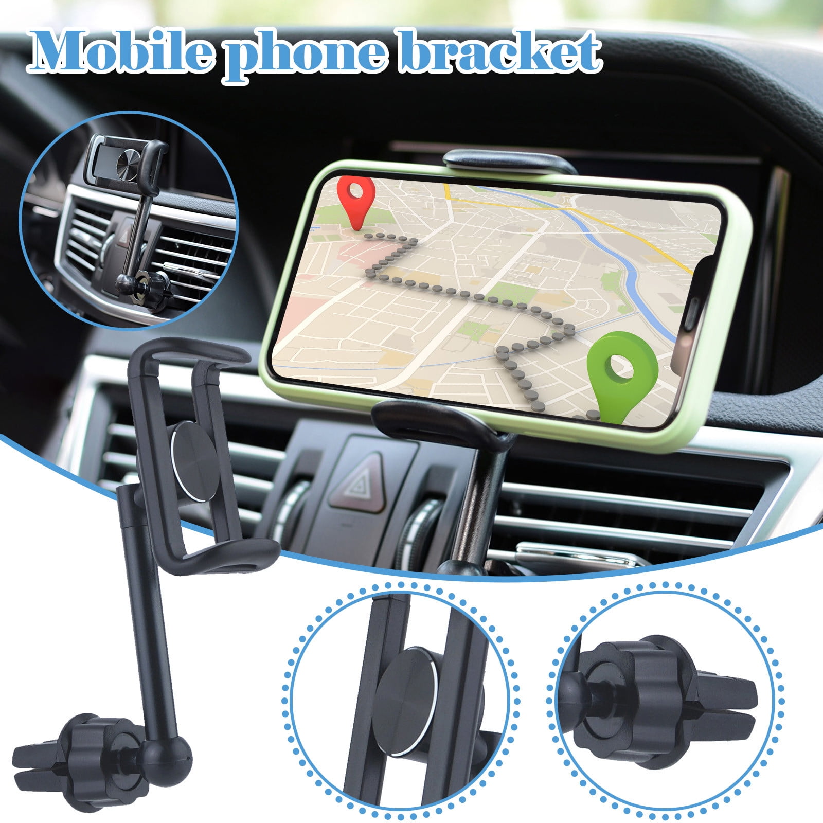 Teissuly Clearance Universal Rotate Car Mount Holder Stand Air-Vent ...