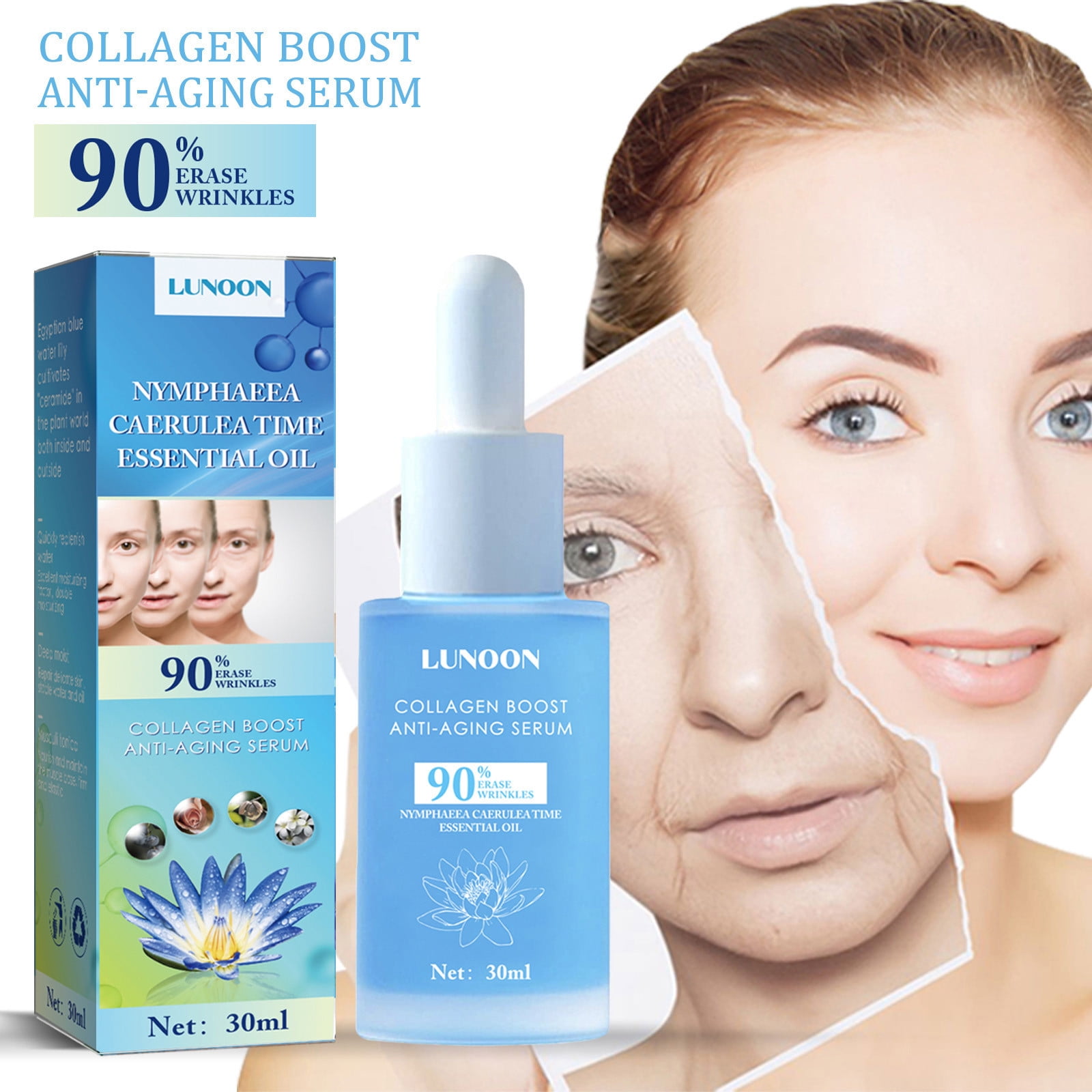 Teissuly Collagen Serum Essence Collagen Anti-aging Serum Wrinkles 30ML ...