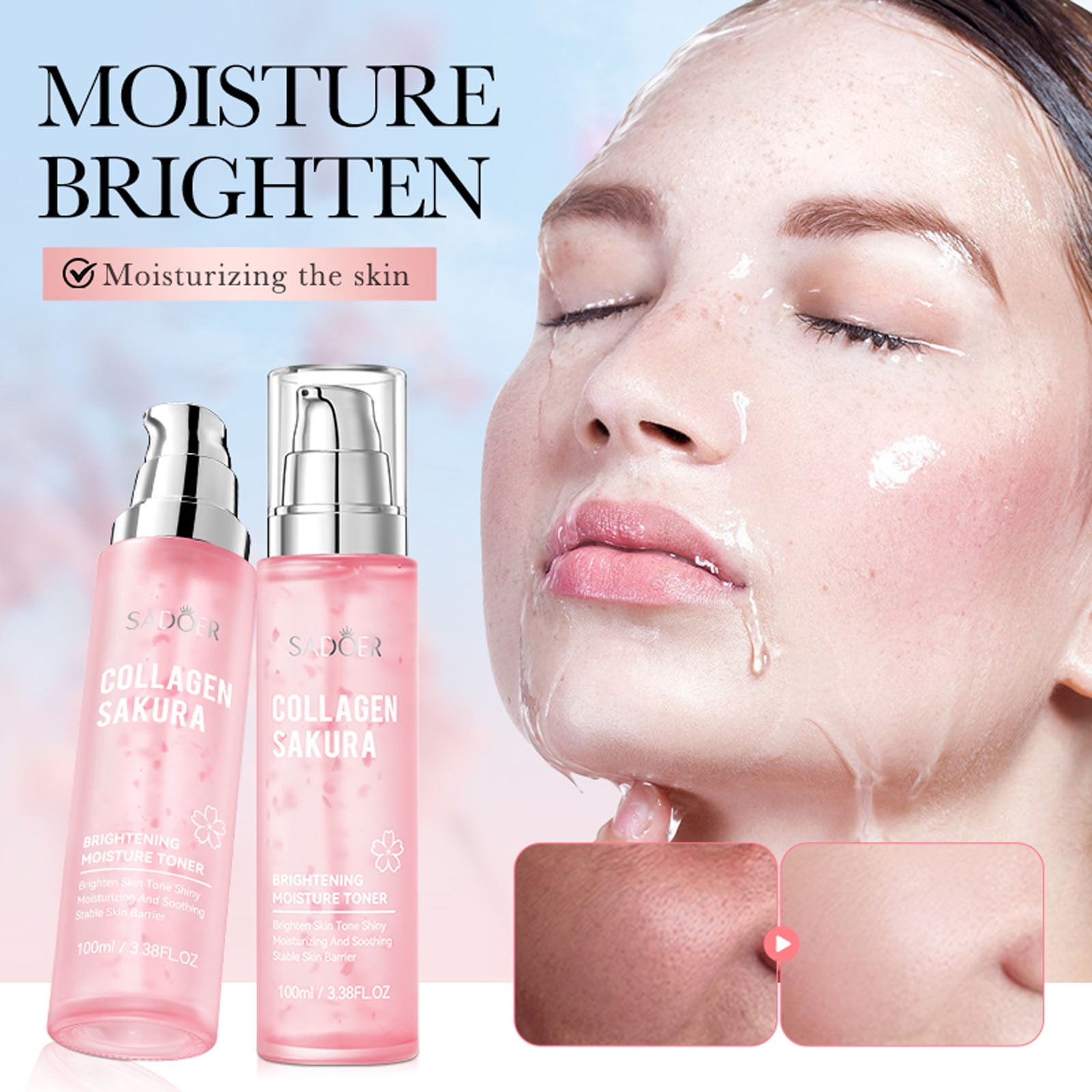 Teissuly Collagened Clear Transparent Softening Water Moisturizing ...