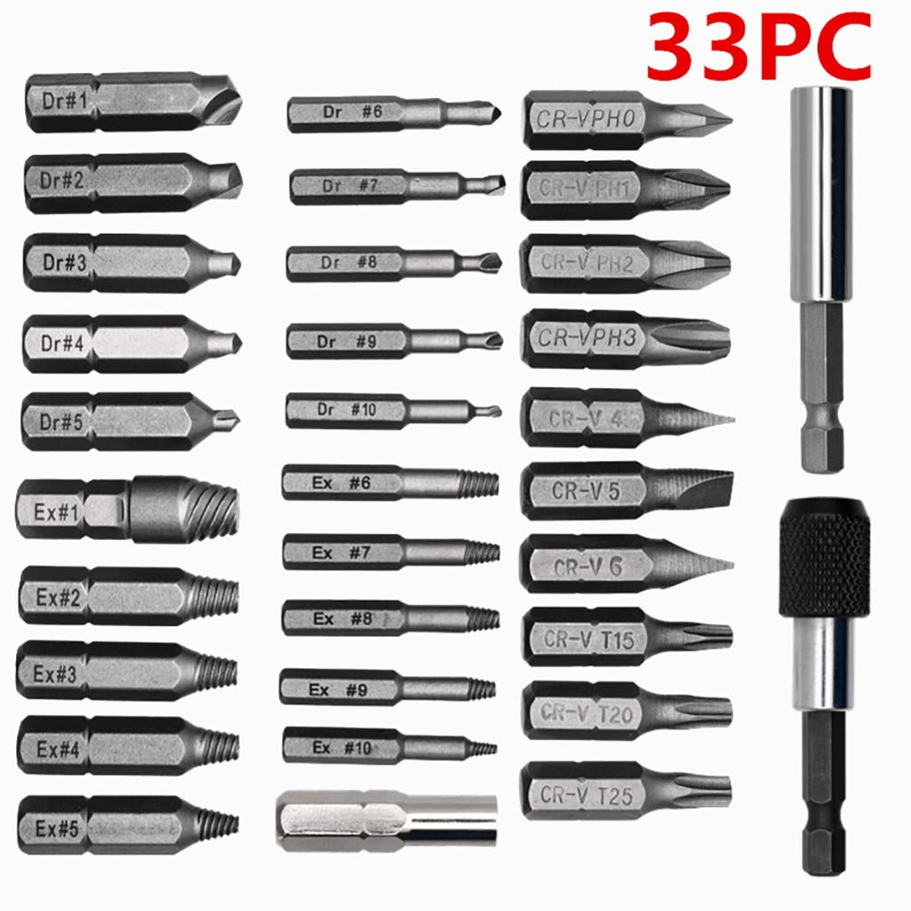 Teissuly Damaged Screw Extractor Set Broken Screw Or Stripped Remover ...