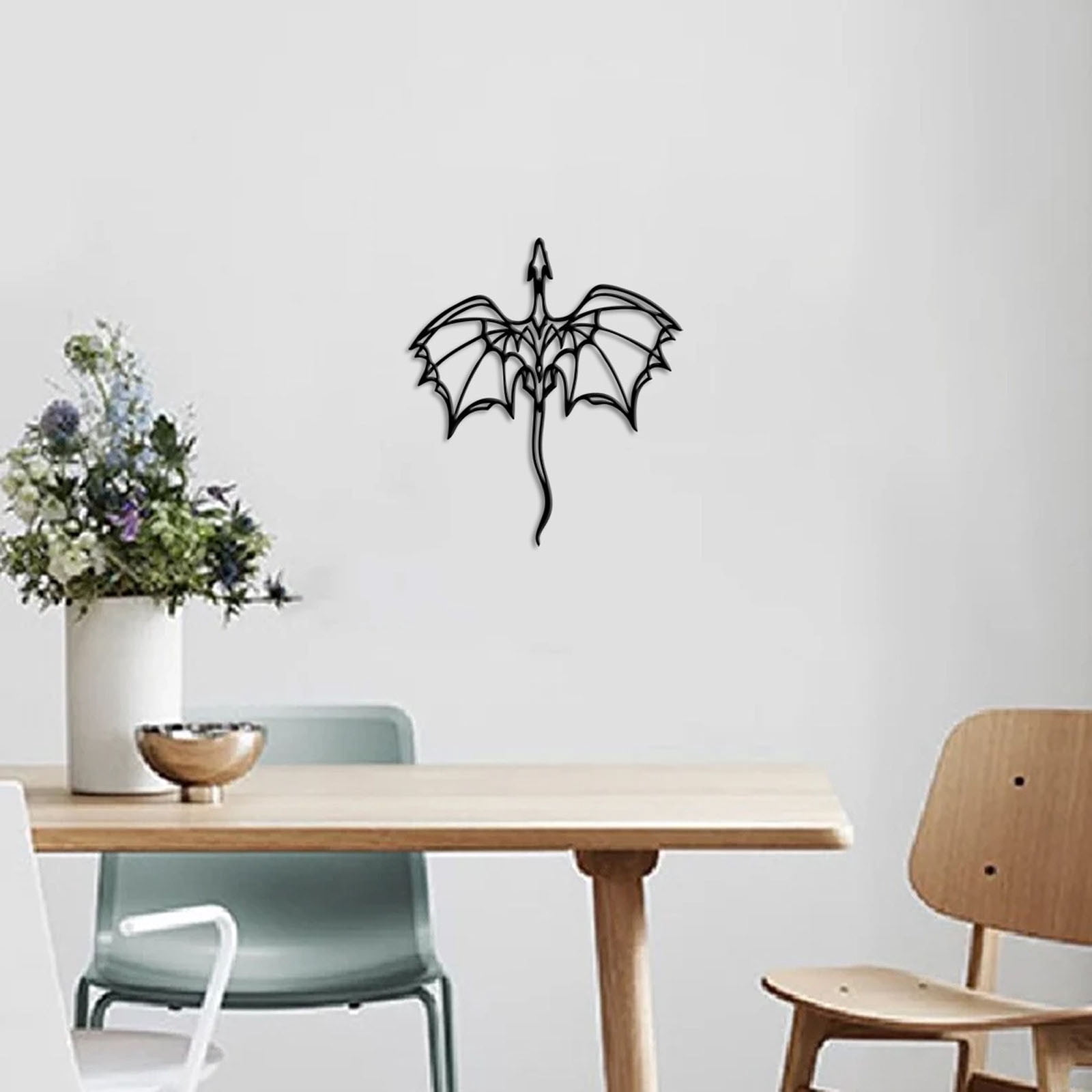 Teissuly Dragon Metal Wall Art Legendary Dragon Art Mythical Wall Decor ...