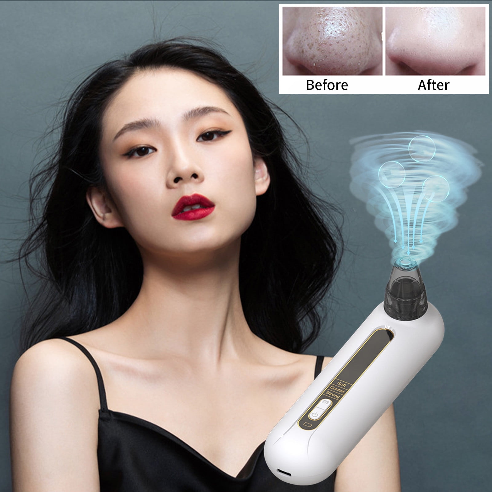 Teissuly Electric Suction Blackhead Instrument Pore Cleaner Household ...
