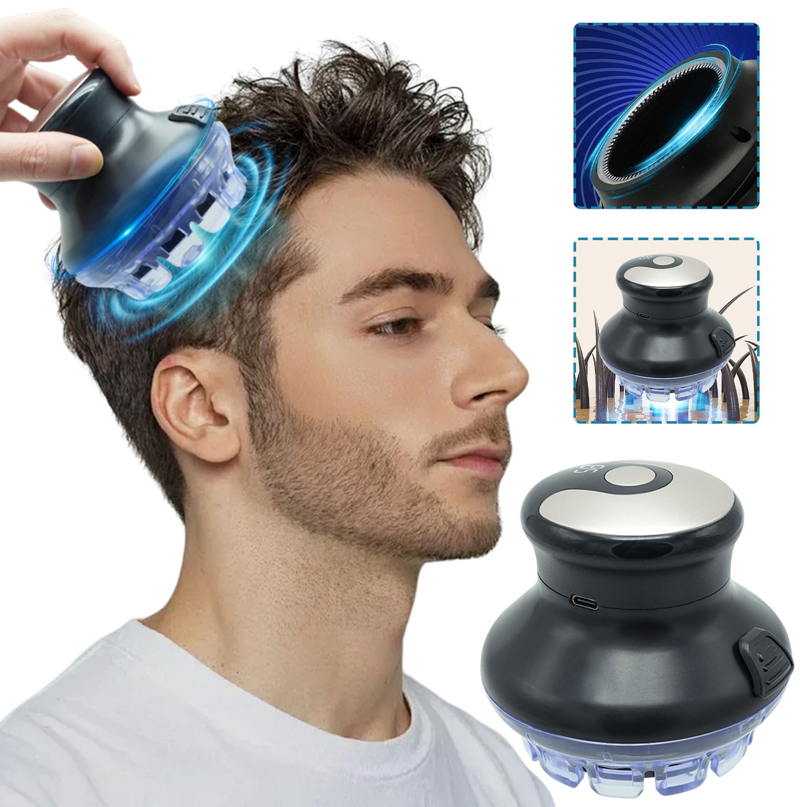 Teissuly Flying Saucer Hair Short Hair Cutter Small Fast Digital Hair ...