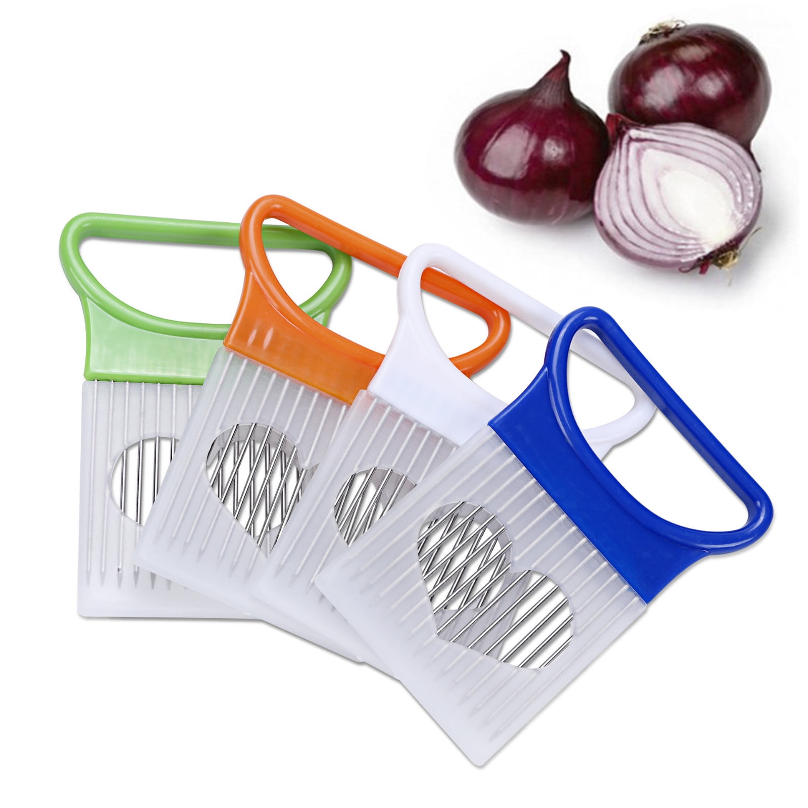 Teissuly Food Slice Assistant Slicers Stainless Steel Vegetable Rack ...