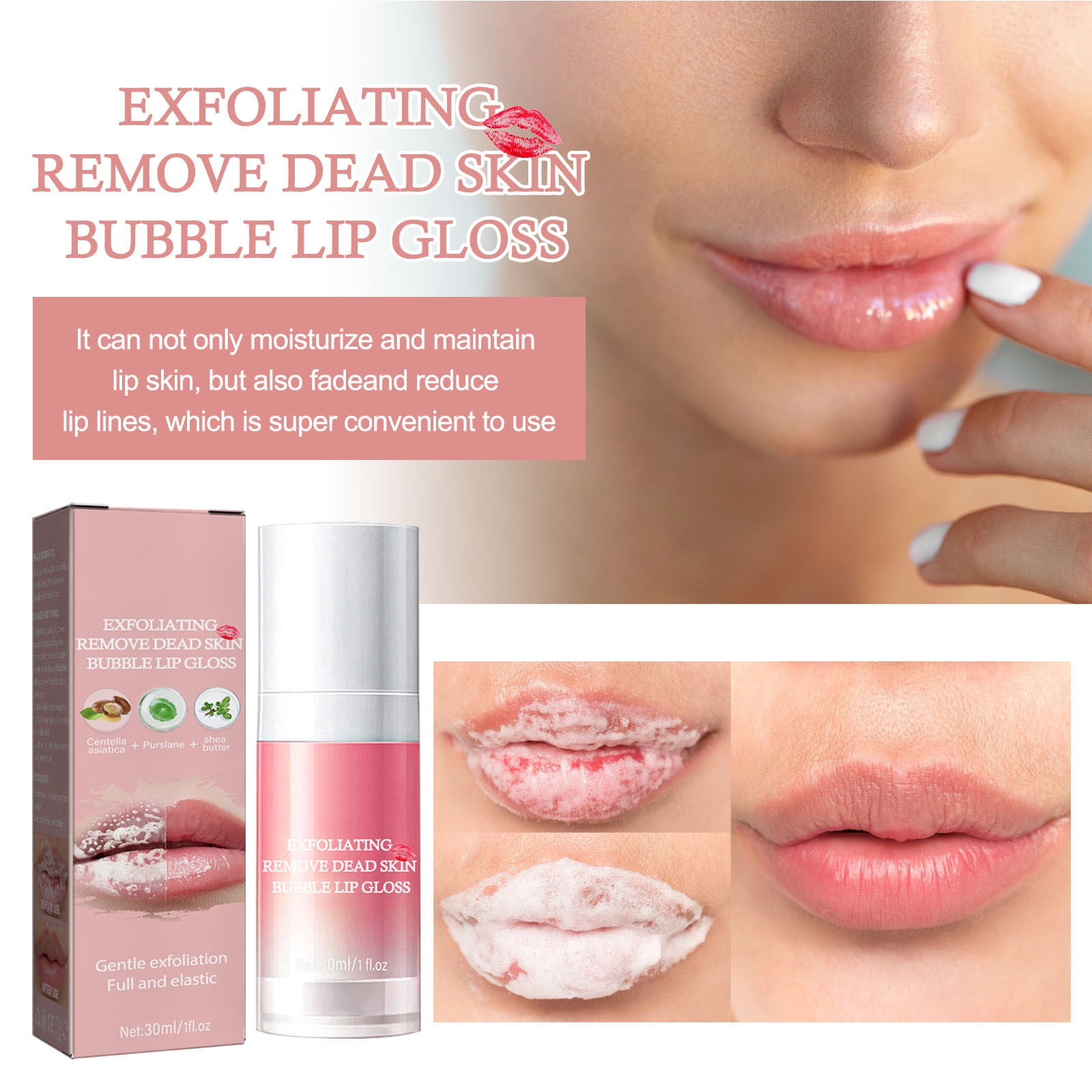 Teissuly Full Lip Exfoliating Dead Skin Nourish Moisten Lip Makeup ...