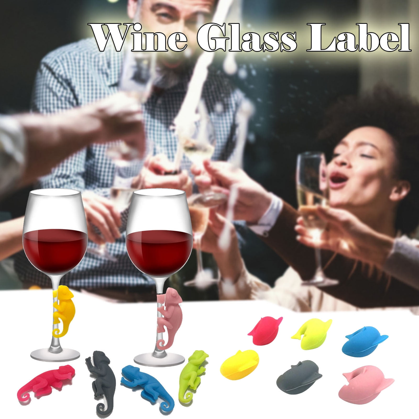 Teissuly Glass Recognizer Silica Gel Label Red Wine Cup And Rea Cup ...