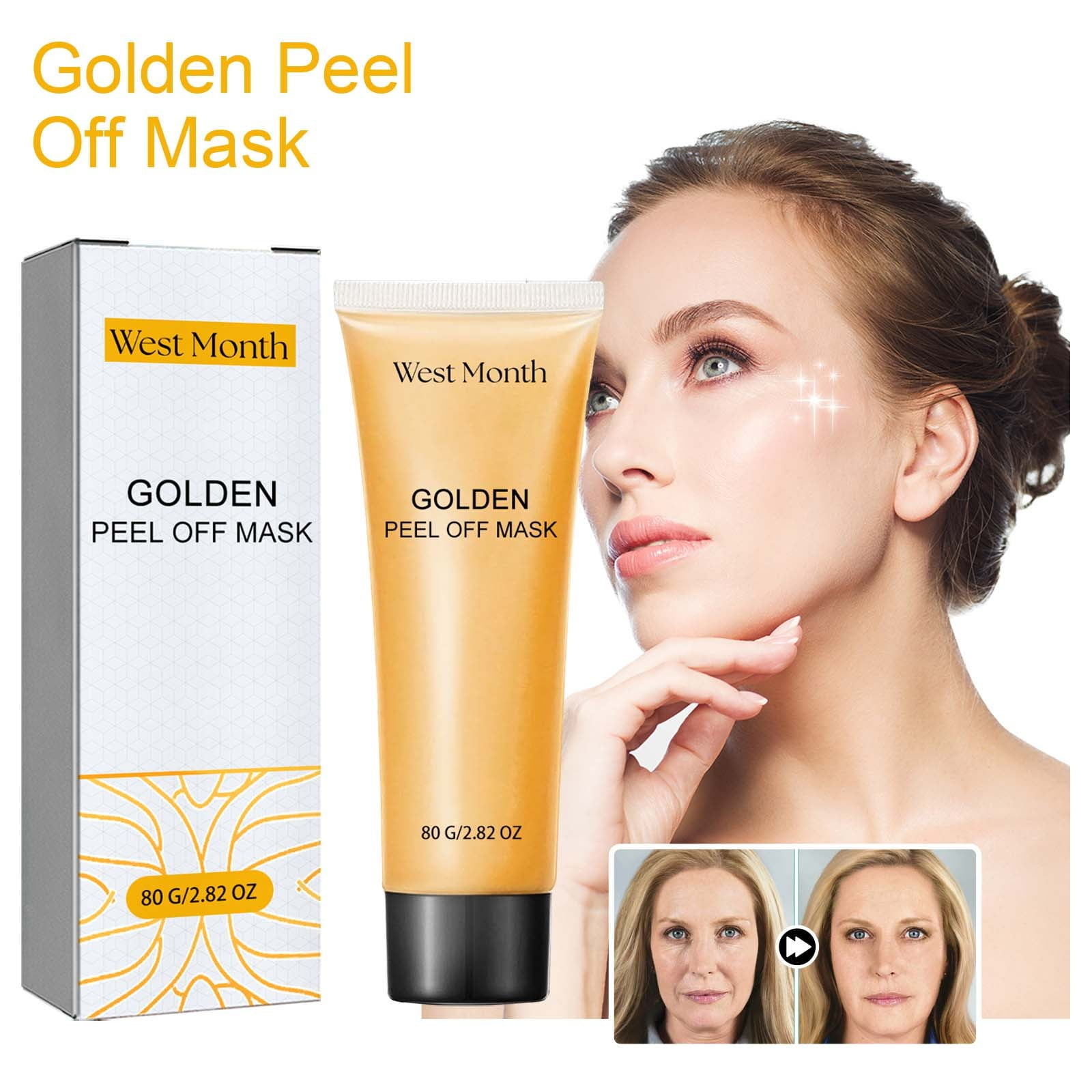 Teissuly Gold Peel Off Mask 24k Gold Face Mask For Moisturizing Removes ...