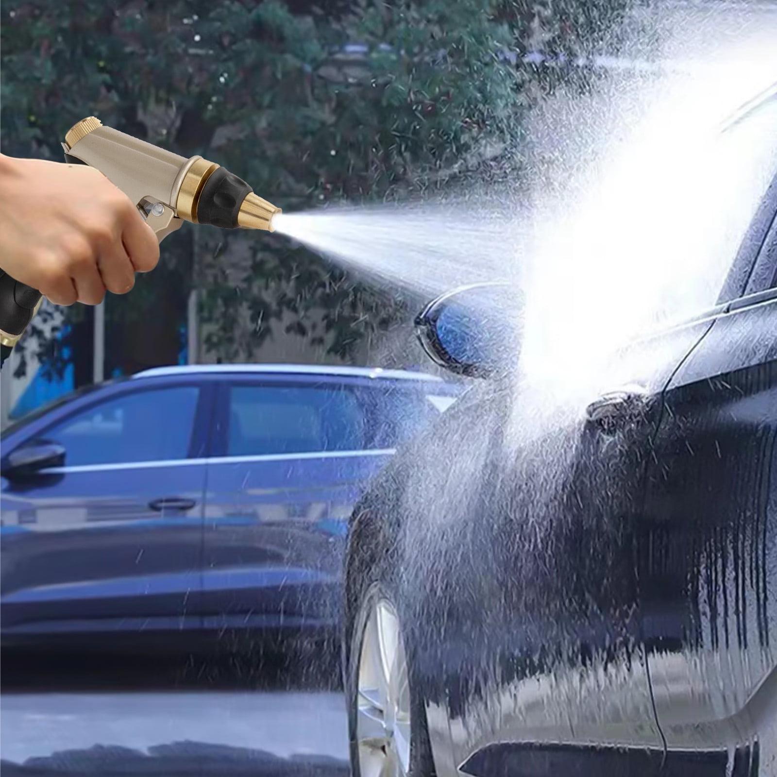 Teissuly High Pressure Water Spray G-un Car Wash Hose Nozzle Garden ...