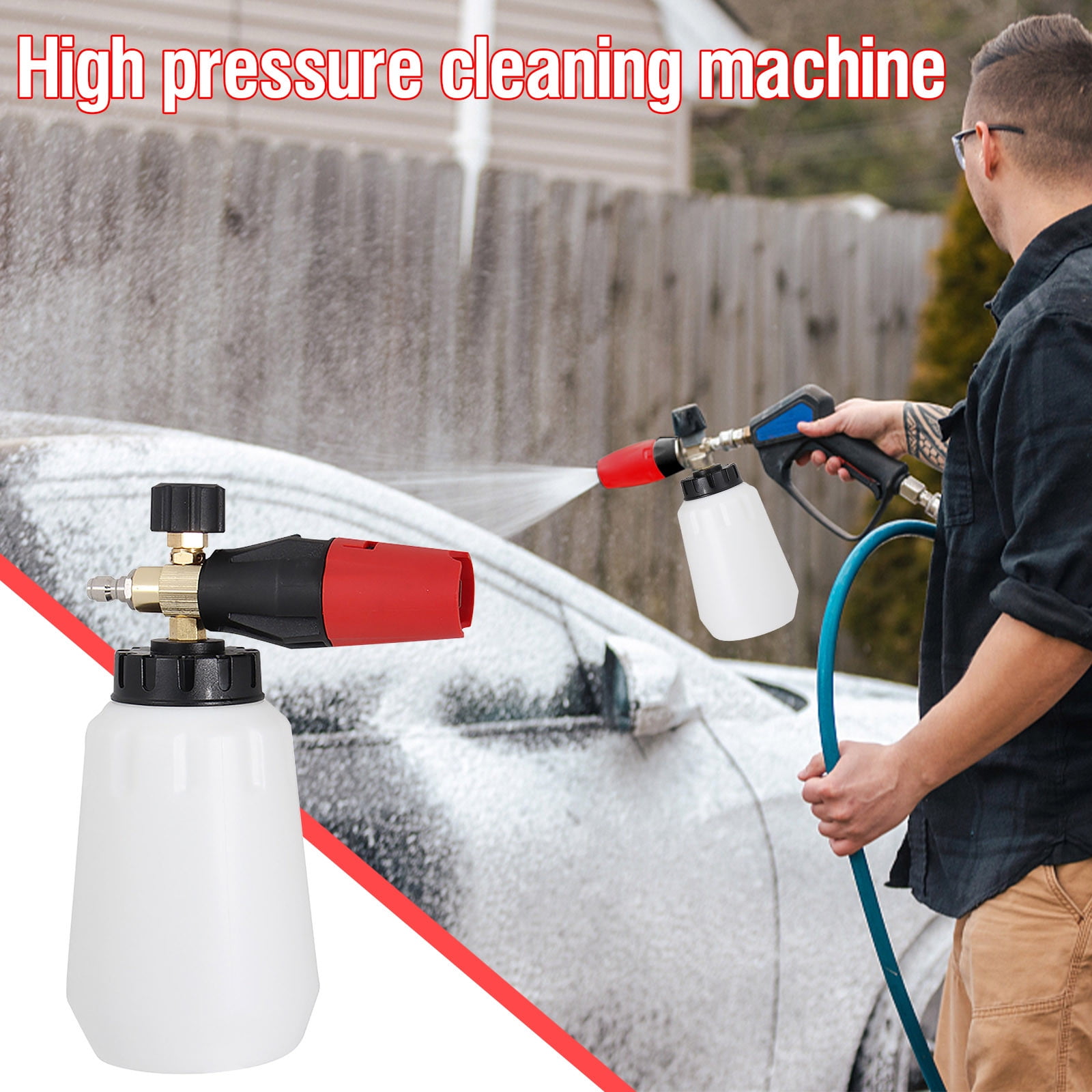 Teissuly High-pressure Washing Machine Foam Spray Can Washing Machine ...