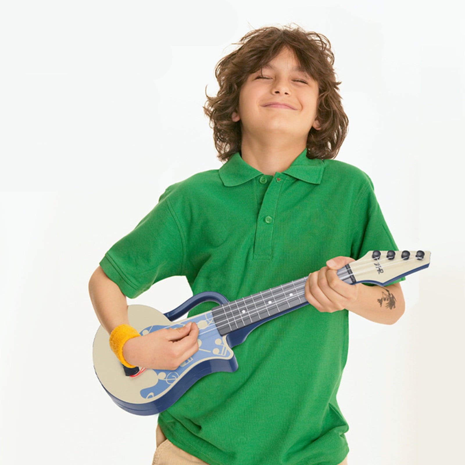 Teissuly Kids Guitar Ukulele Beginner Musical Instrument 15 Inches With ...