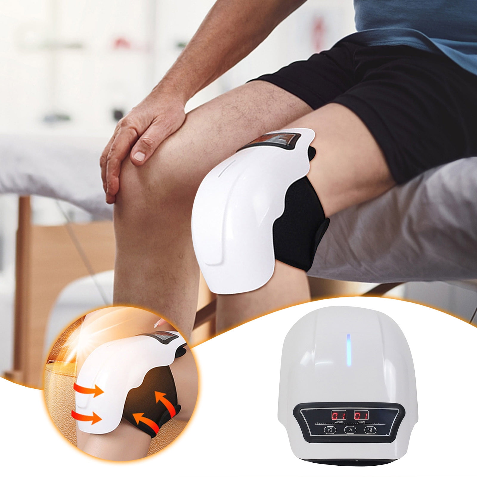 Teissuly Knee Massager Intelligent Electric Heating Knee Massage ...