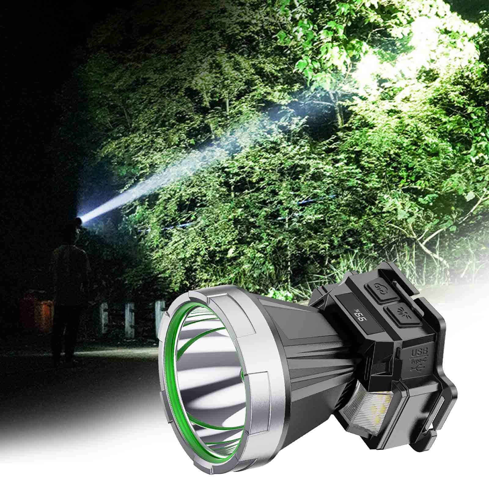Teissuly LED Headlights Strong Light Zoom Charging Outdoor Night ...