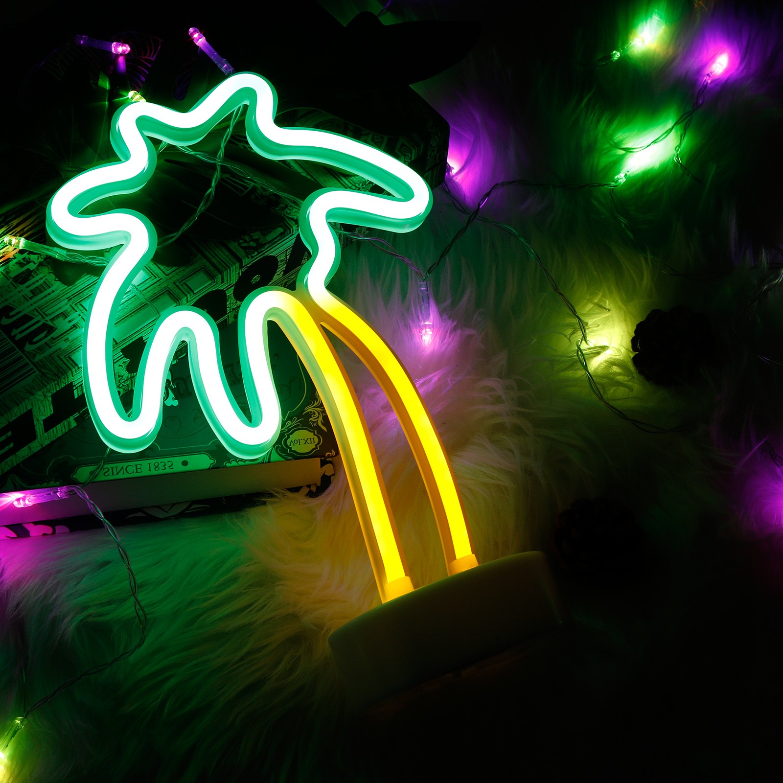 Teissuly LED Styling Light Led Decorative Small Night Lights Neon Base ...