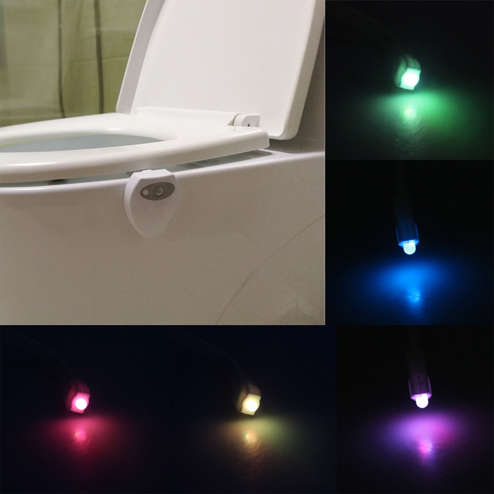 Teissuly LED Toilet Night, LED, Funny 8-color Night In Changing Room ...