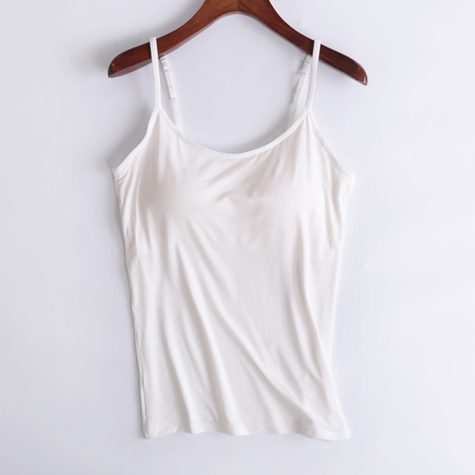 Teissuly Ladies Camisole With Chest Pad No Steel Rings Cup Body Bottom ...