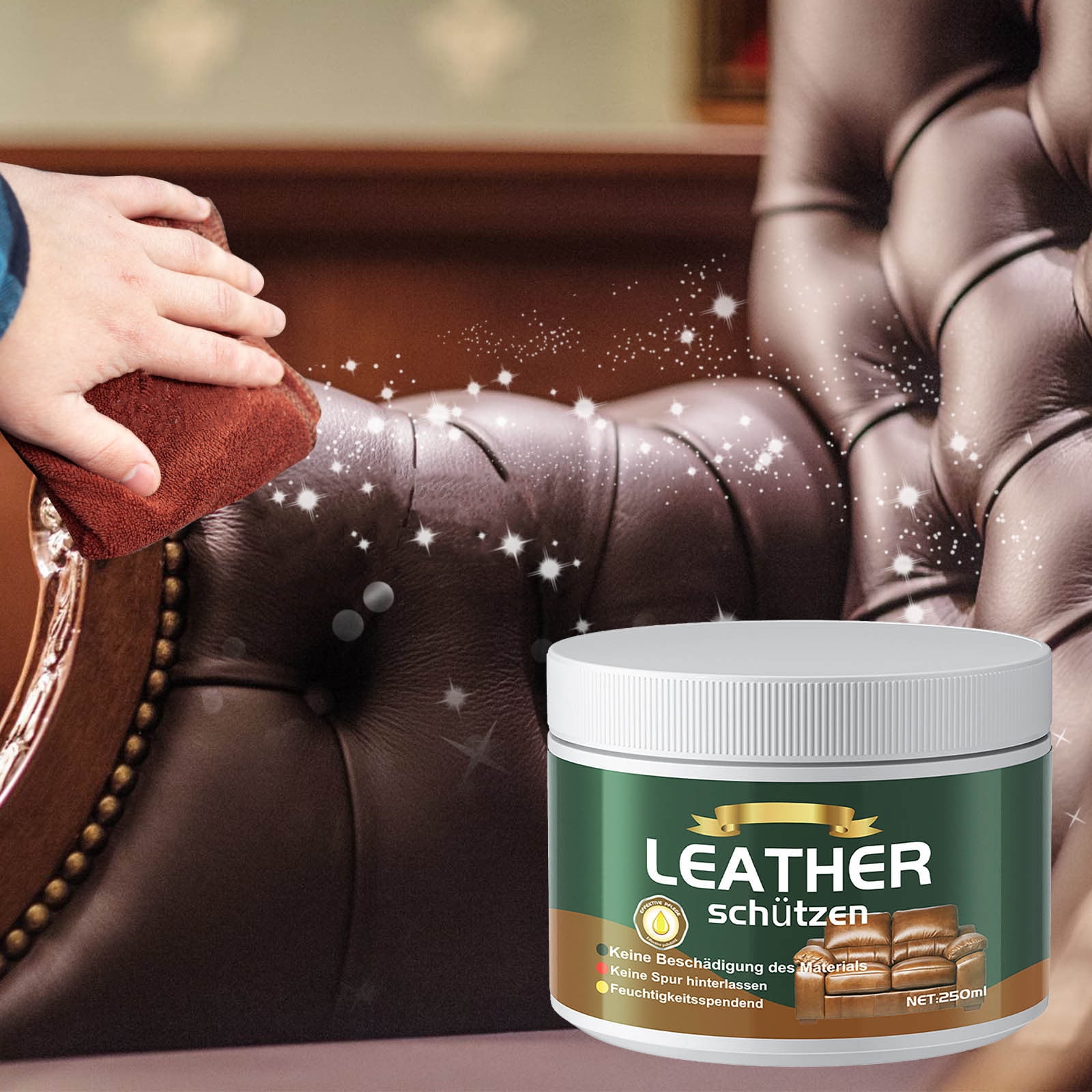 Teissuly Leather Cleaner Care Liquid Cream For Wiping Leather Clothes ...