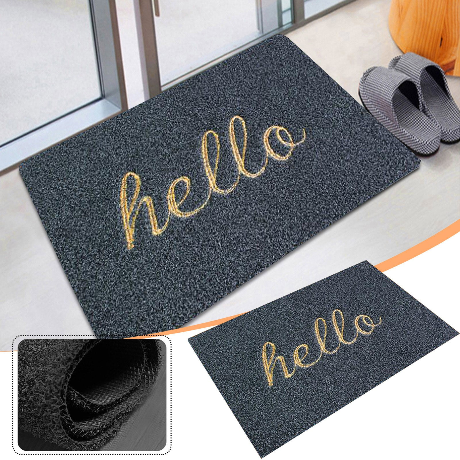 Teissuly Letter Dark Moistureproof Mat Bedroom House Bathroom PVC Door ...