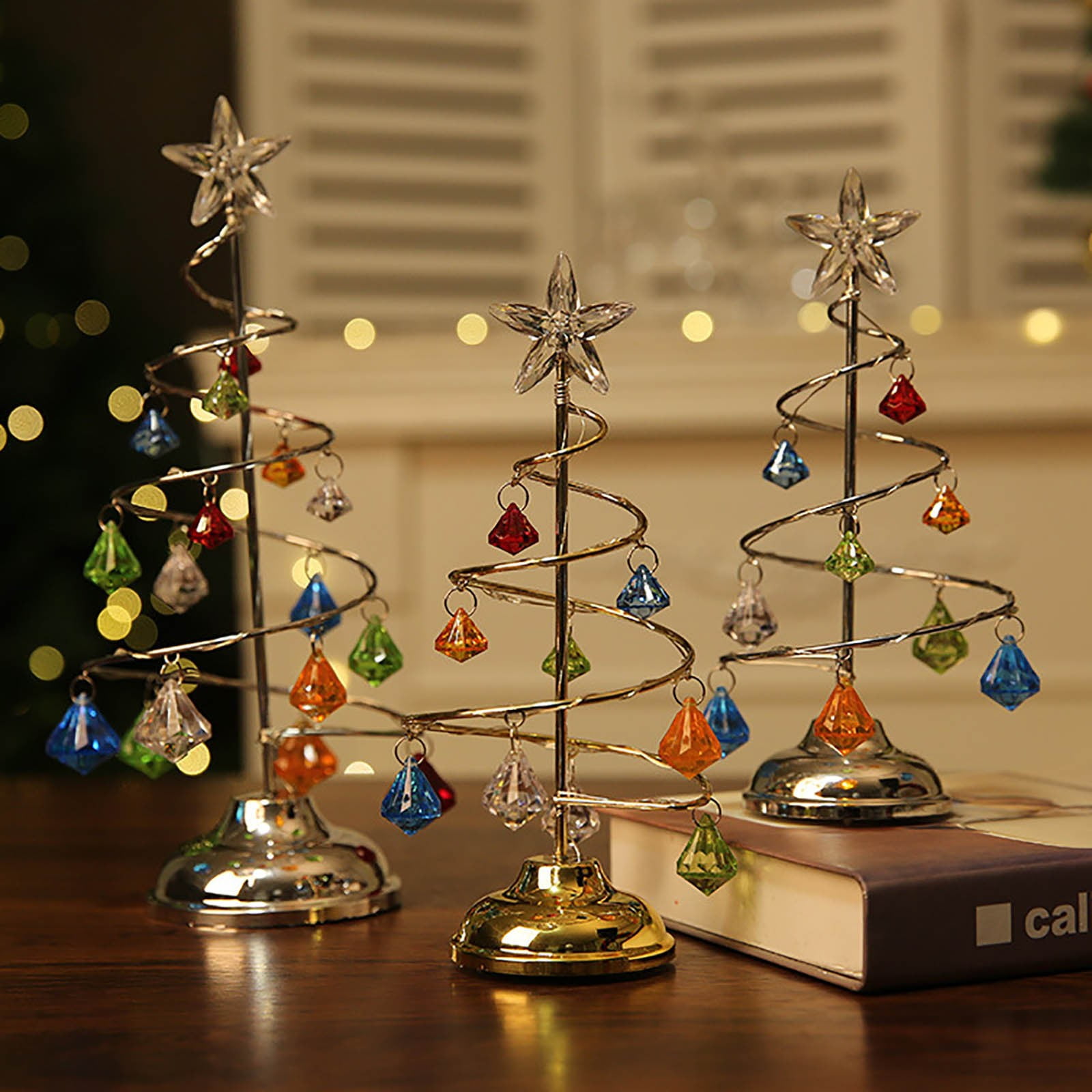 Teissuly Lights Crystal Tree Lights Copper Wire Night Lights - Walmart.com
