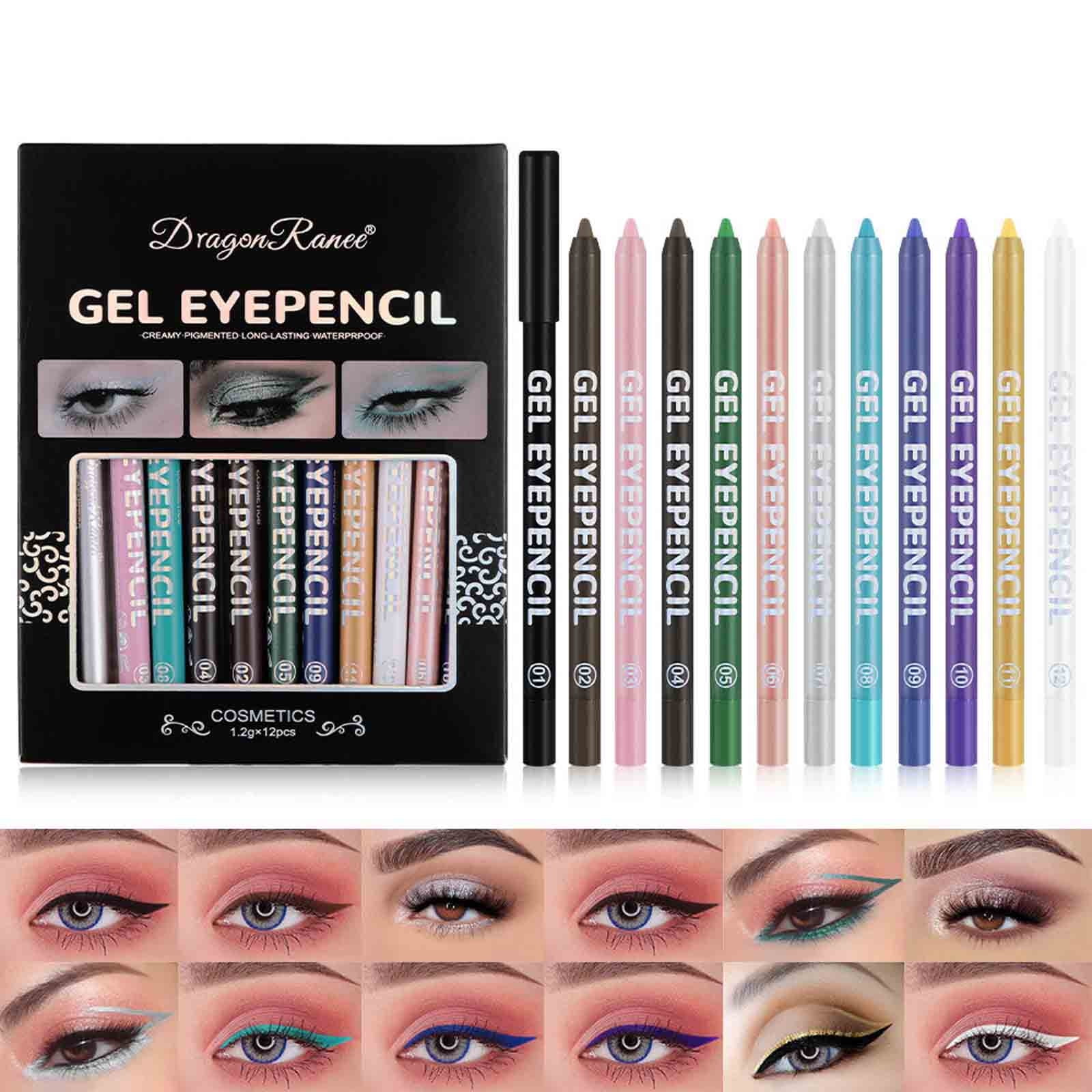 Teissuly Liquid Eyeliner Set Glitter Liquid Eyeliner Gold Colorful ...