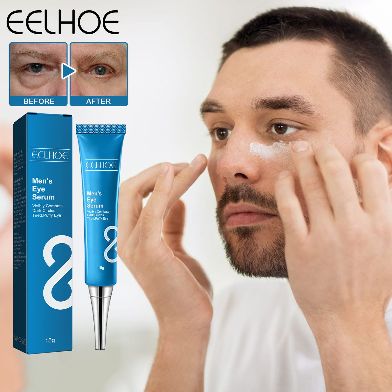 Teissuly Men's Eyesential Serum,Men's Cool And Tender Eye Cream Firming ...