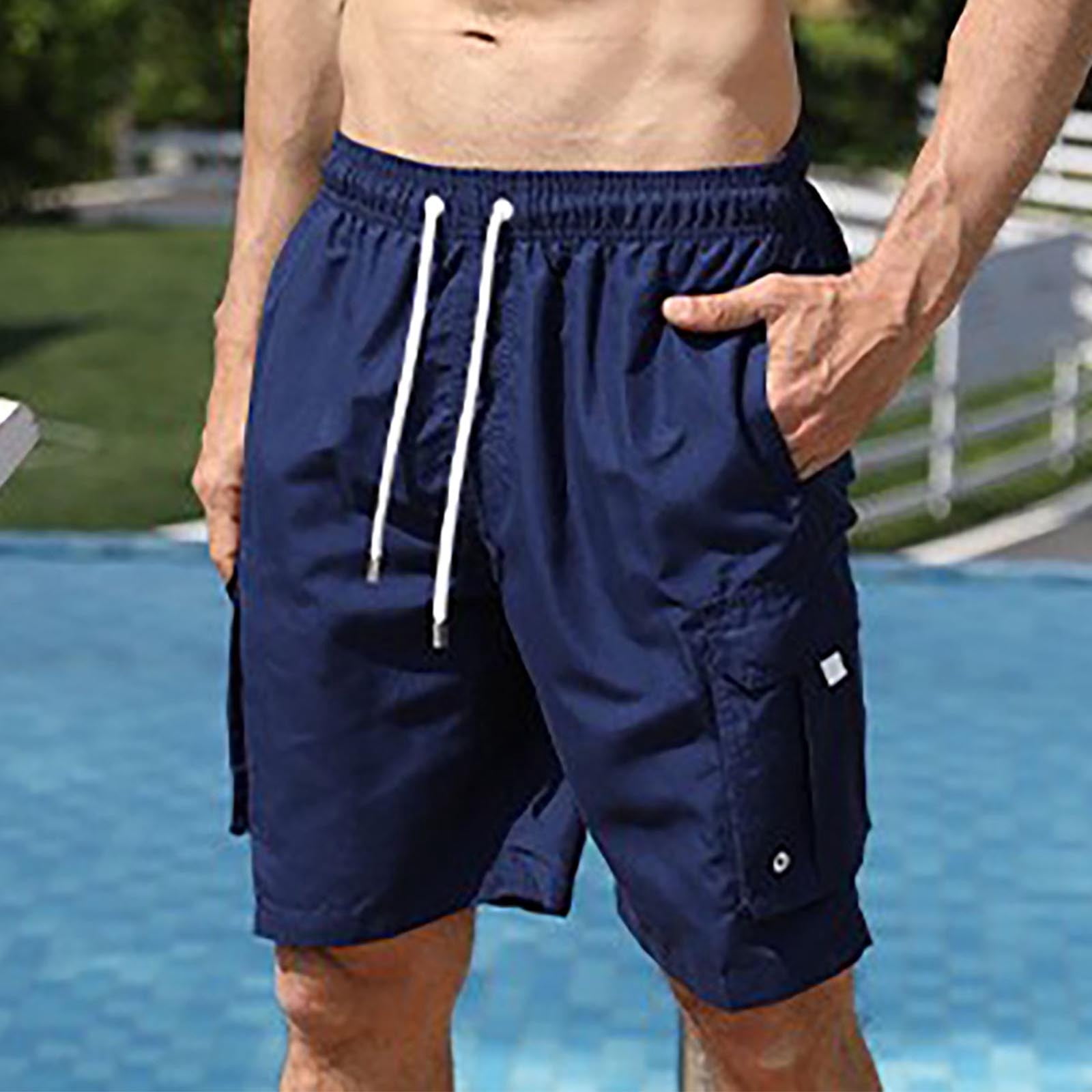 Teissuly Mens Casual Beach Work Casual Men Short Trouser Shorts Pants ...