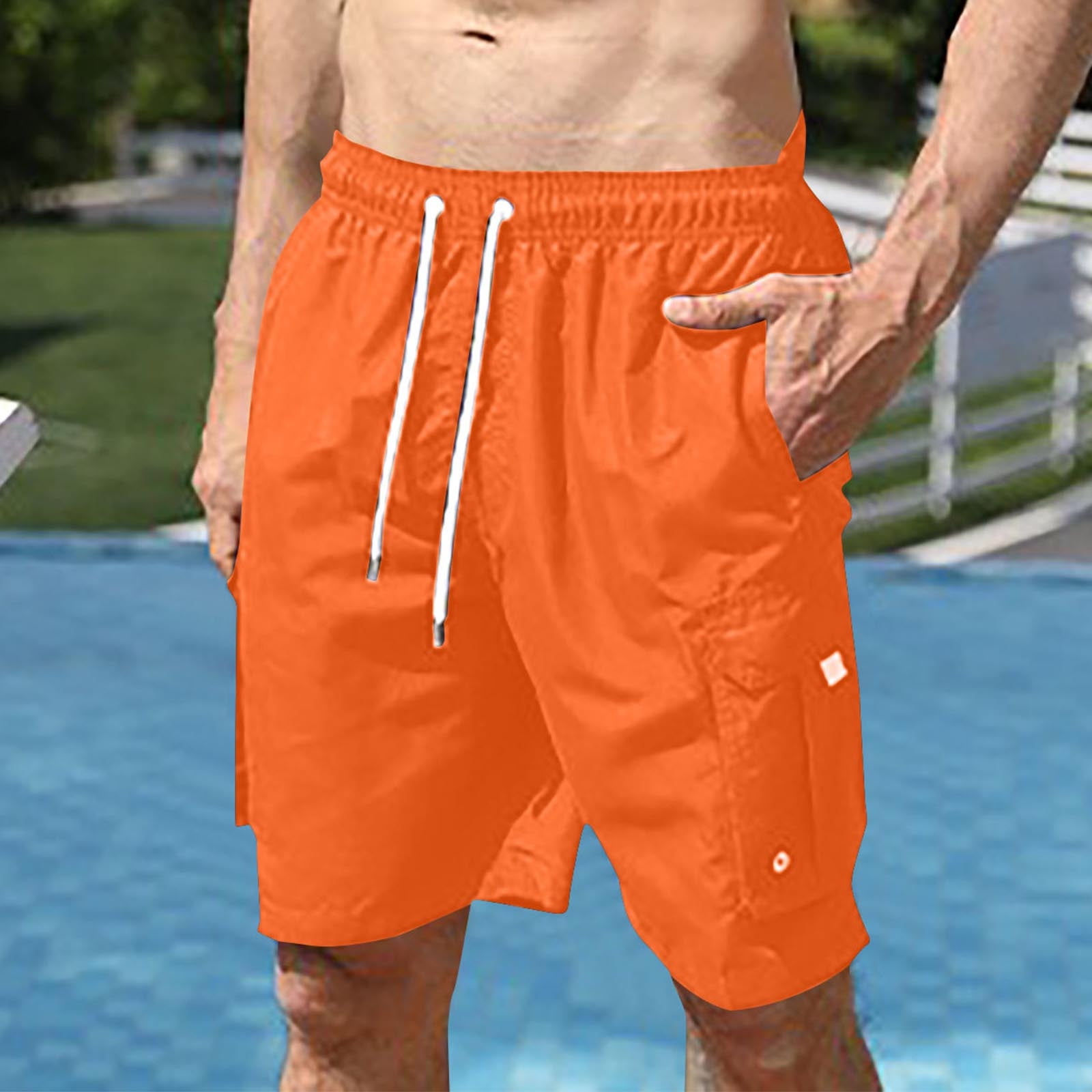 Teissuly Mens Casual Beach Work Casual Men Short Trouser Shorts Pants ...