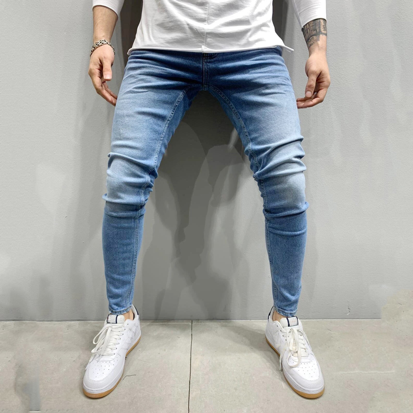 Teissuly Mens Casual Fitness Bodybuilding Pocket Skin Full Length ...