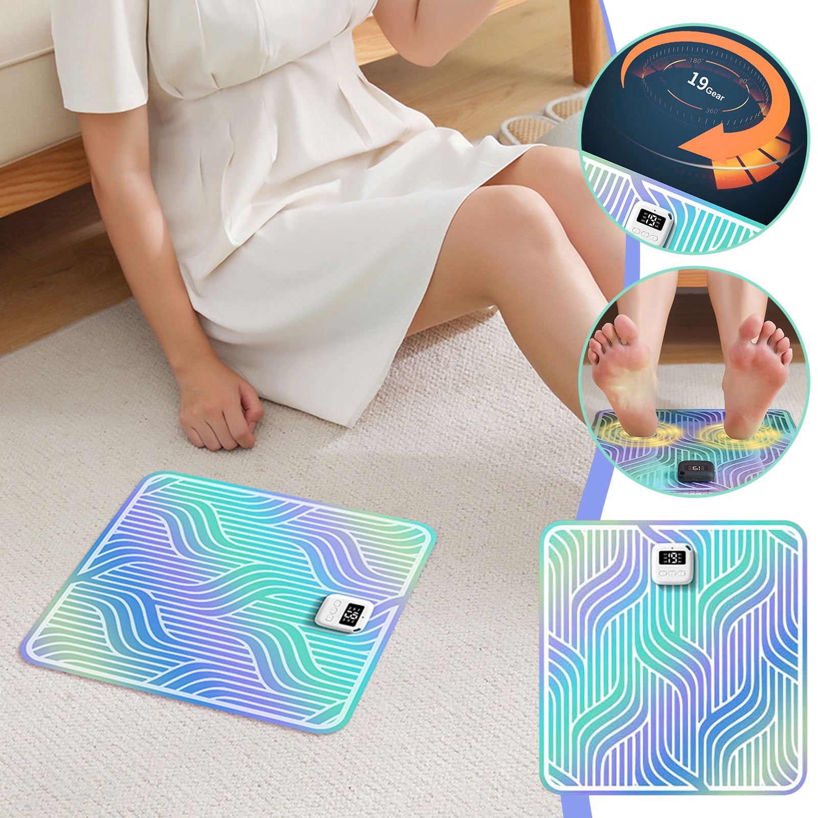 Teissuly Multifunctional Cervical Spine Massager Charging Massage Paste ...