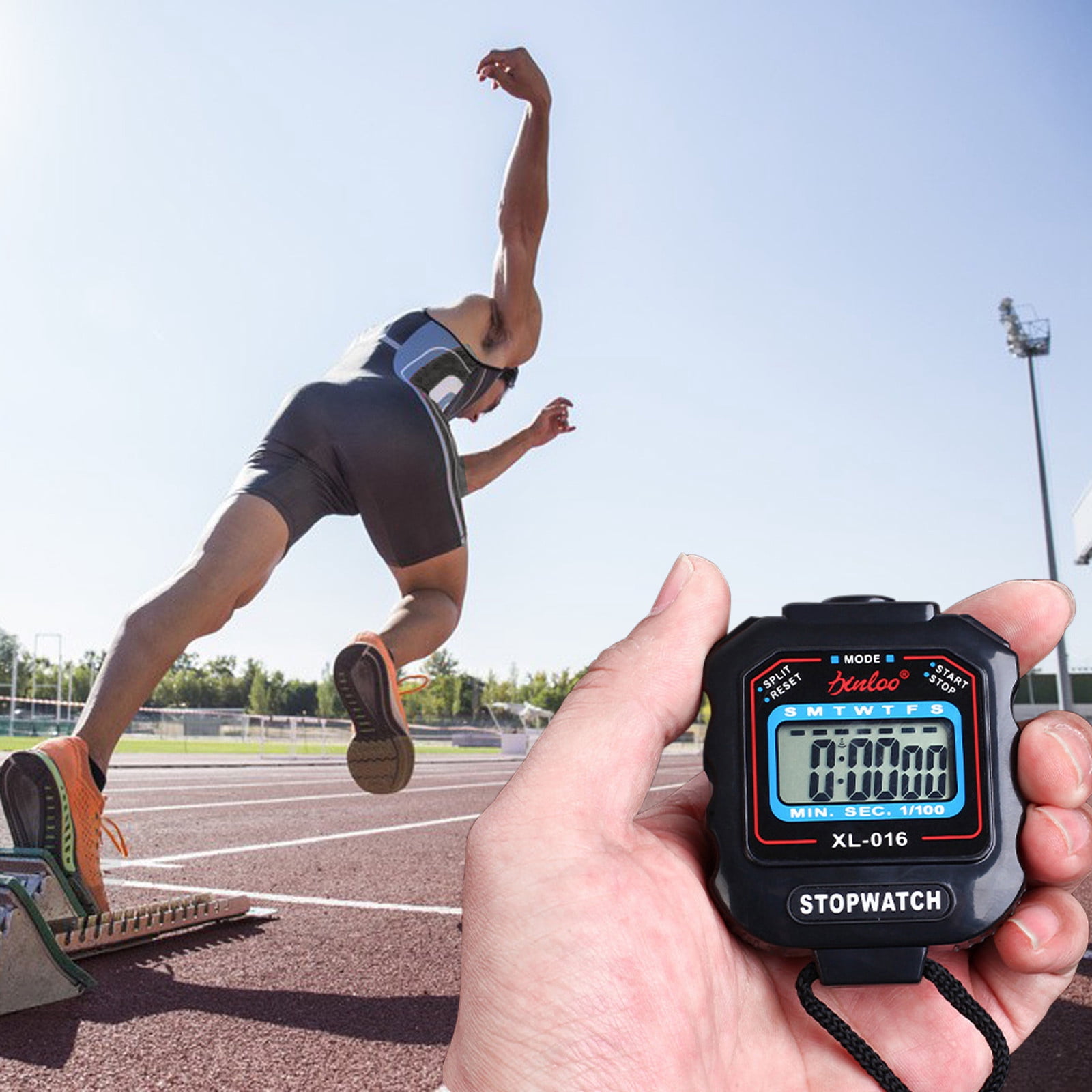 Teissuly Multifunctional Sports Competition Electronic Stopwatch Sports ...