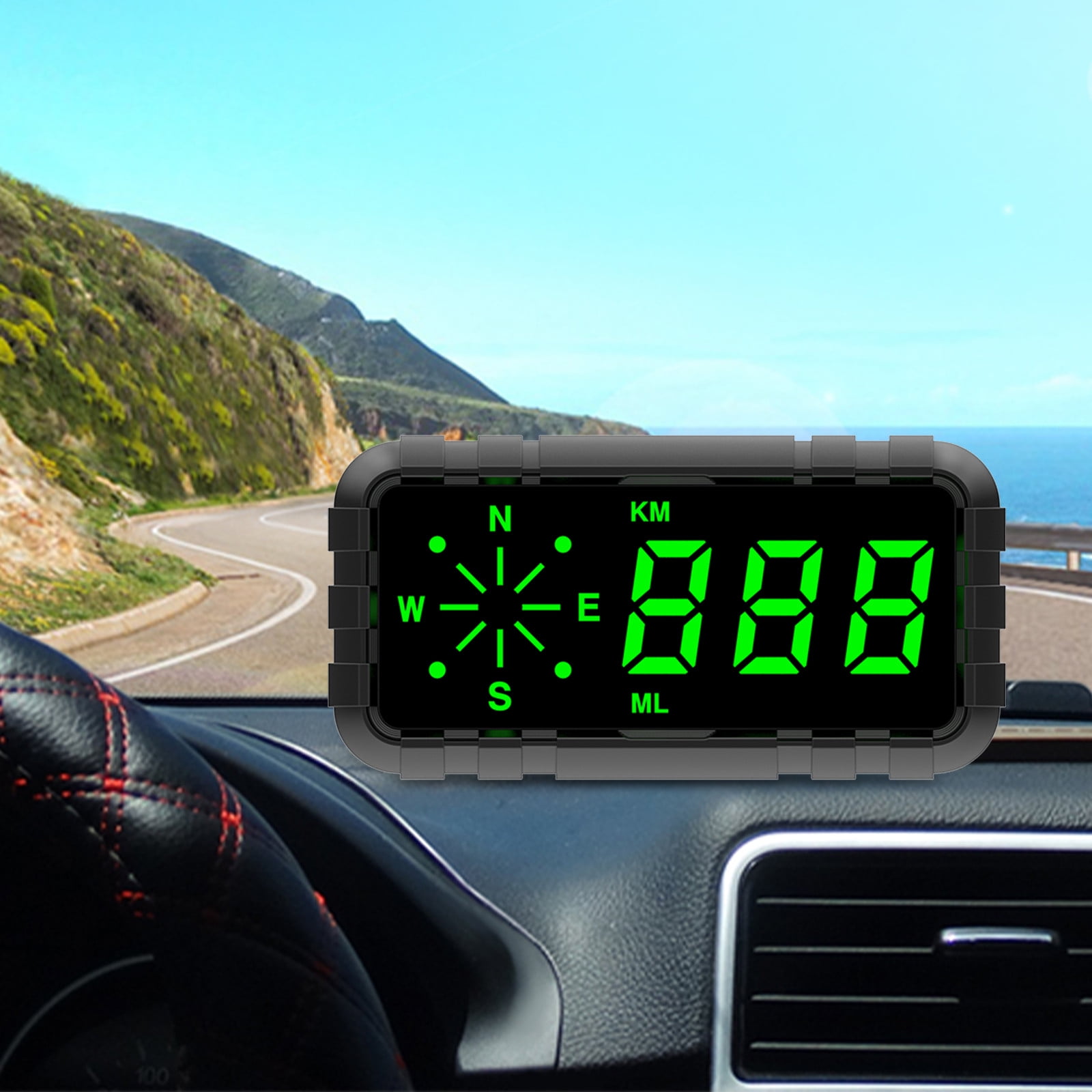 Teissuly New HUD Speedometer Odometer Compass Head Up Display GPS ...