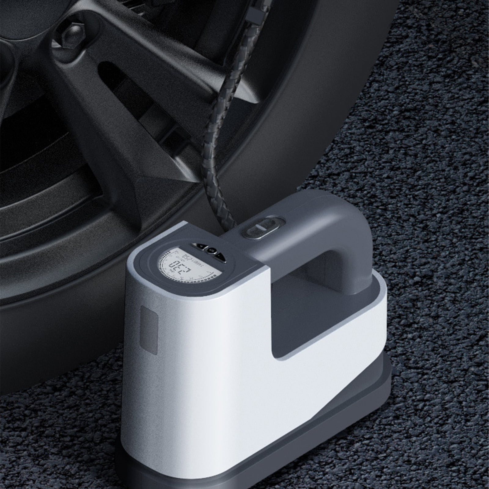 Teissuly Portable Electric Car Tire Inflator Tire Pump With Digital ...