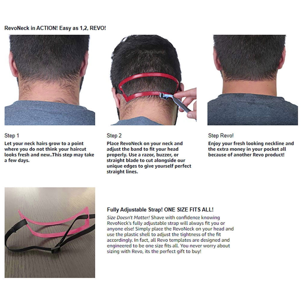 Teissuly Red Neck Shaper Neck Back Shape Ruler Neck Trim - Walmart.com