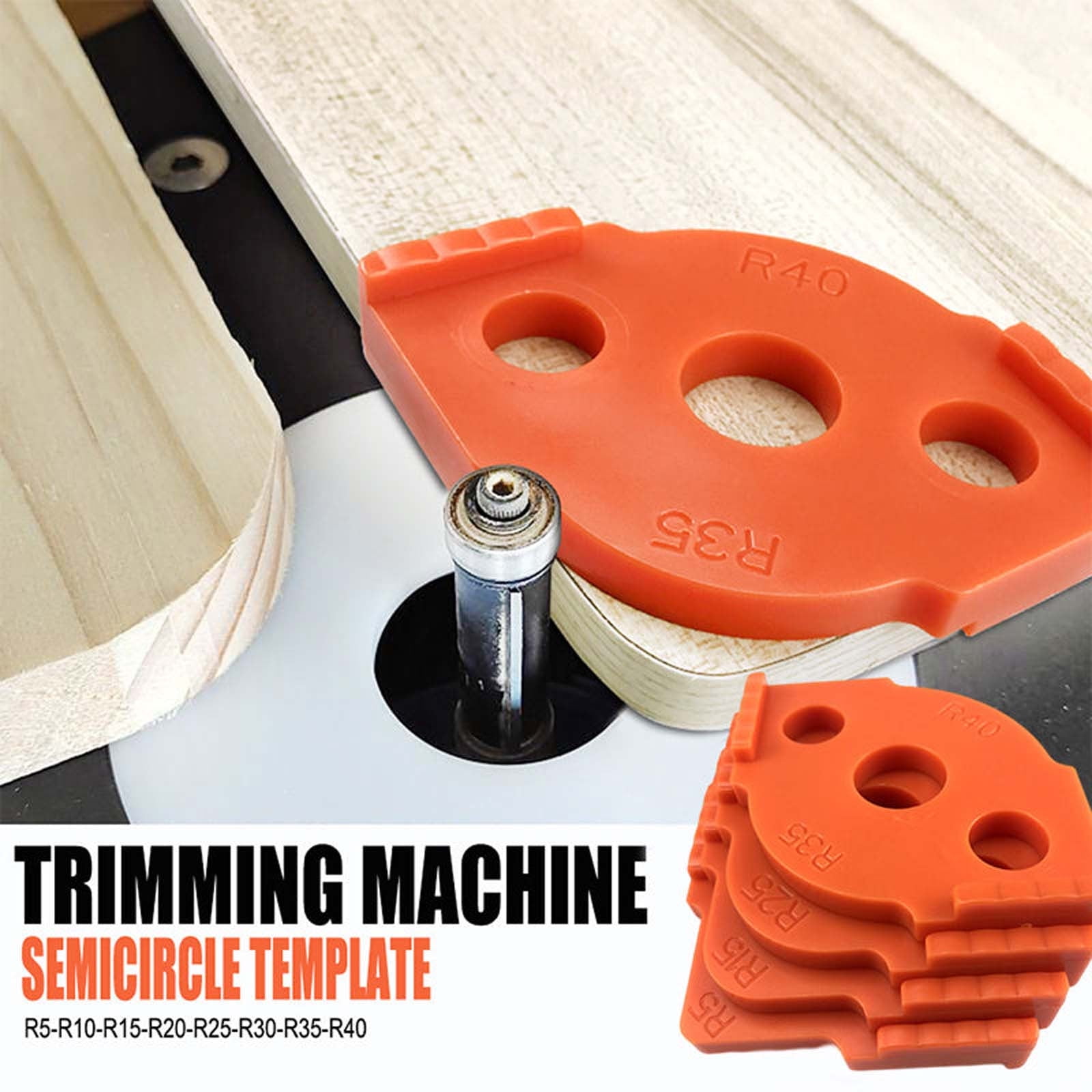 Teissuly Router Templates 4-piece Woodworking Semi-fillet Quick ...