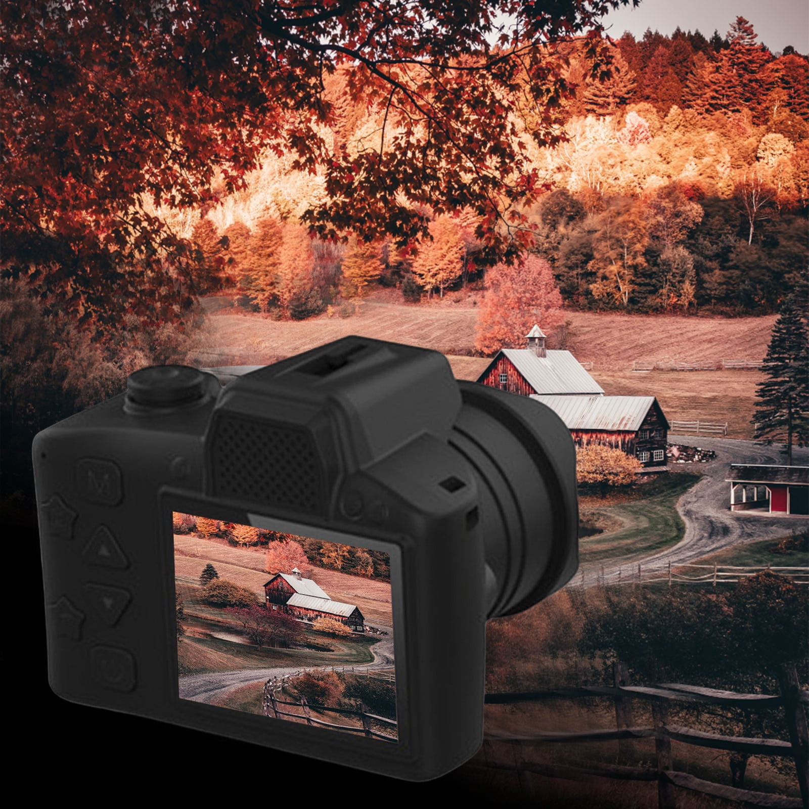 Teissuly SLR Digital Camera,30x Zoom Recorder HD Children Dual Camera ...