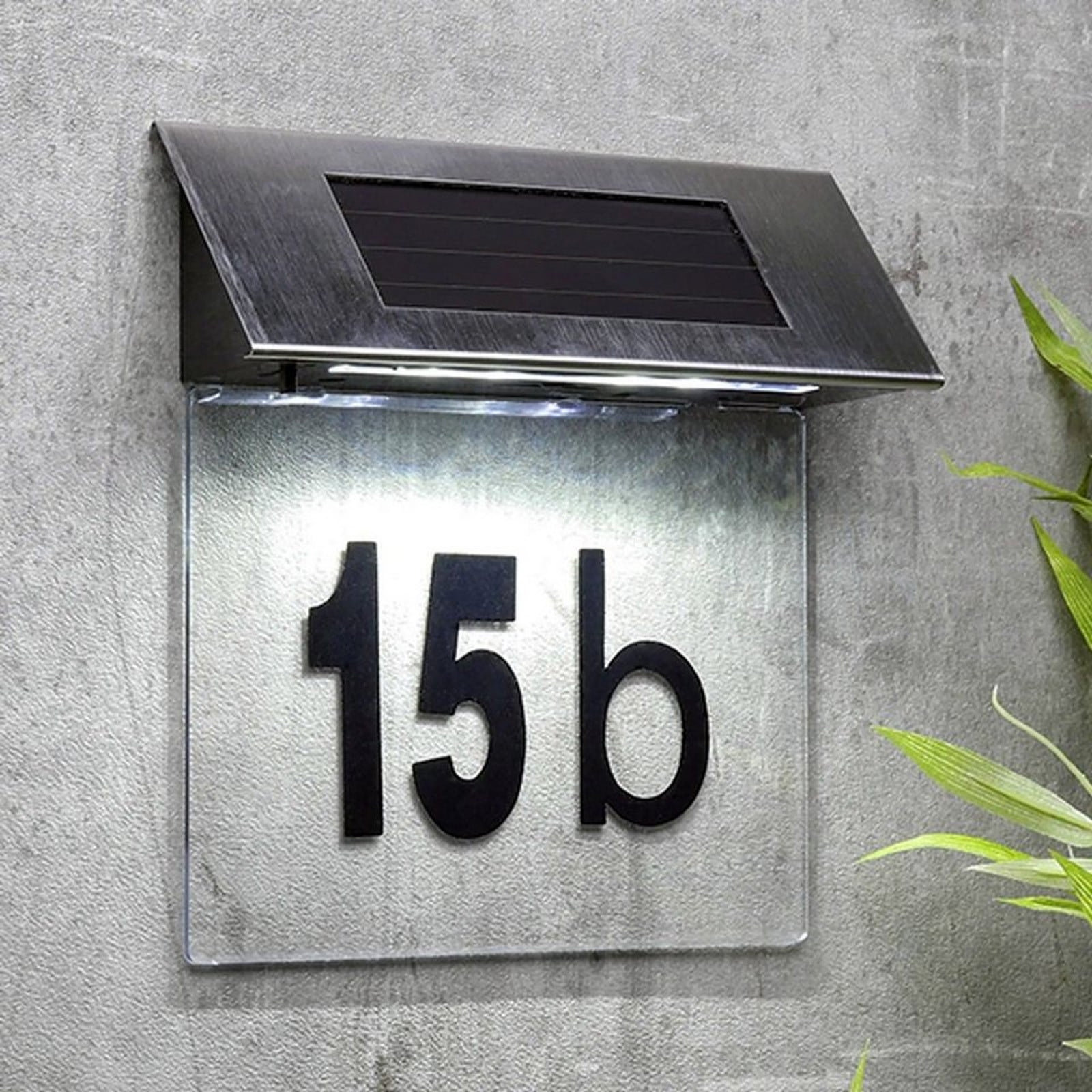 Teissuly Solar House Number Sign Light Lighted Address Numbers Outdoor ...