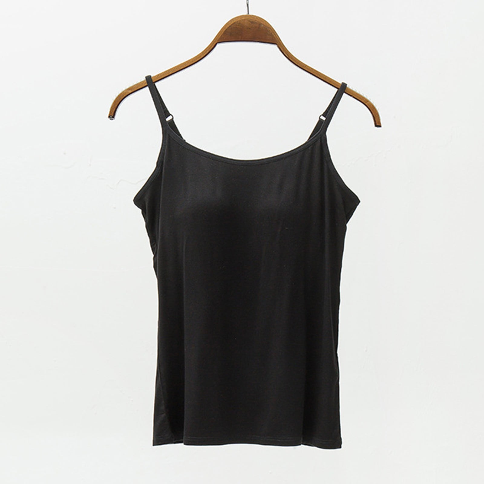 Teissuly Solid Color Camisole For Women With Chest Pads And Cups That ...
