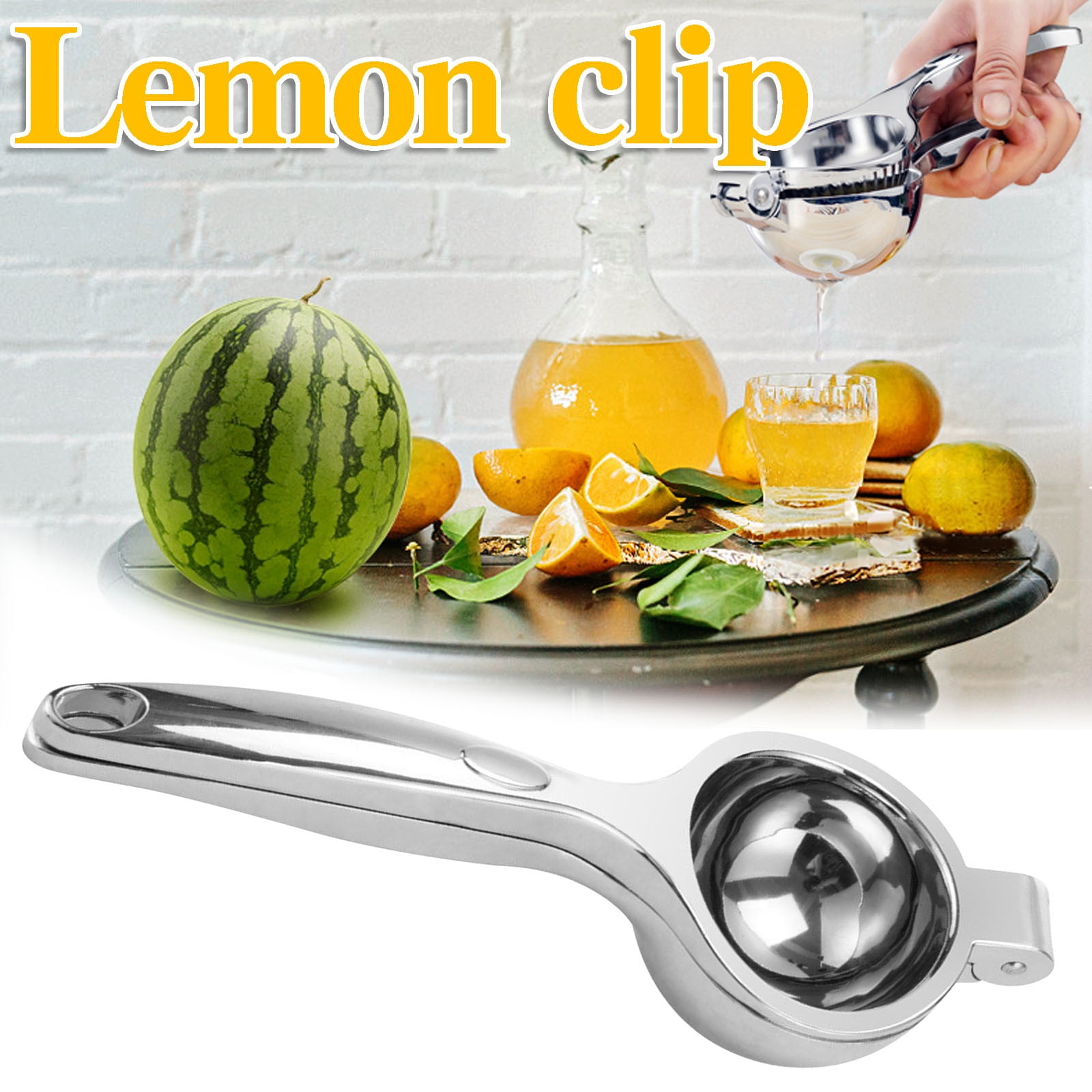 Teissuly Stainless Steel Manual Orange Juicer Heavy Duty Solid Metal ...