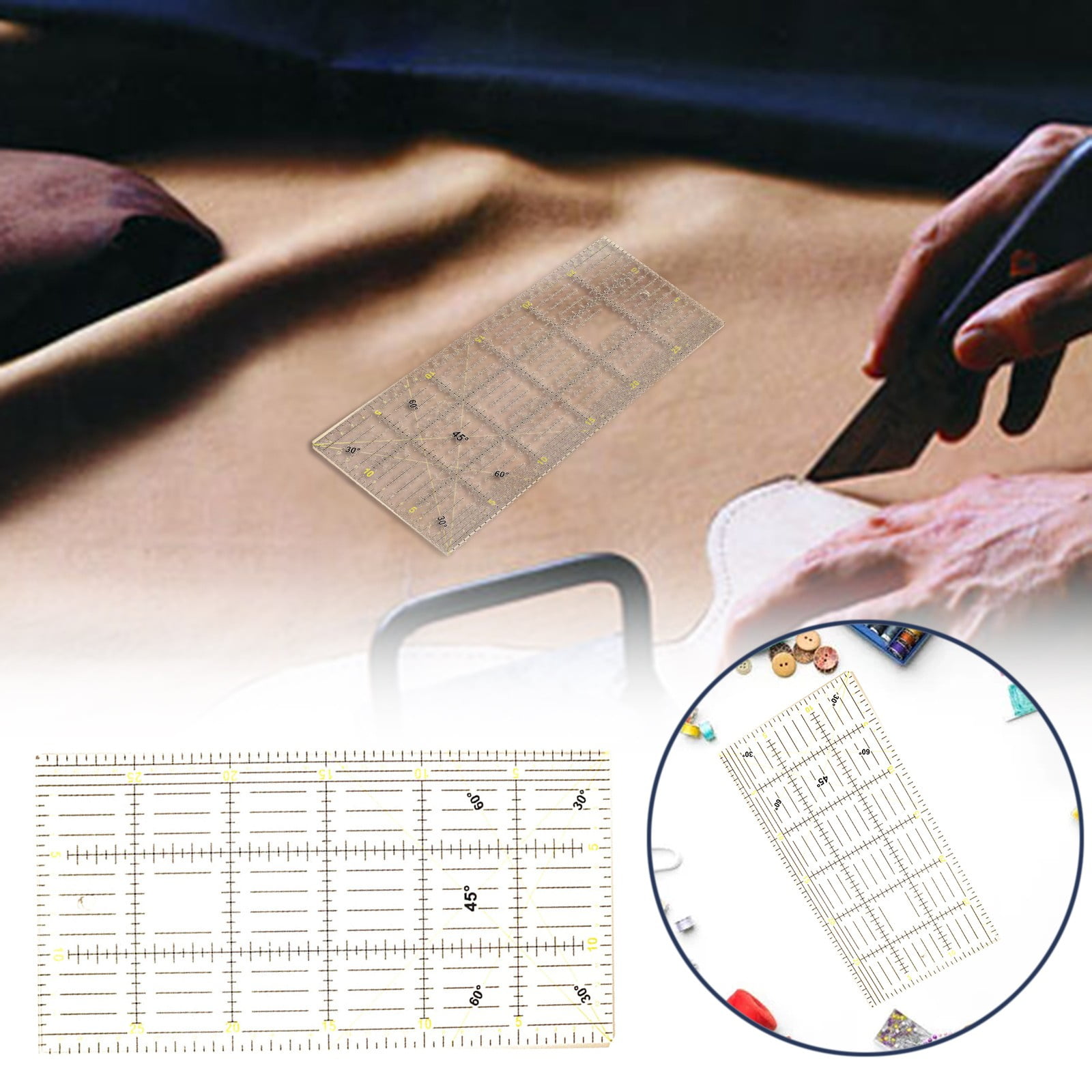 Teissuly T-Shirt Alignment Ruler, Ruler with Guide Tool for Fashion ...