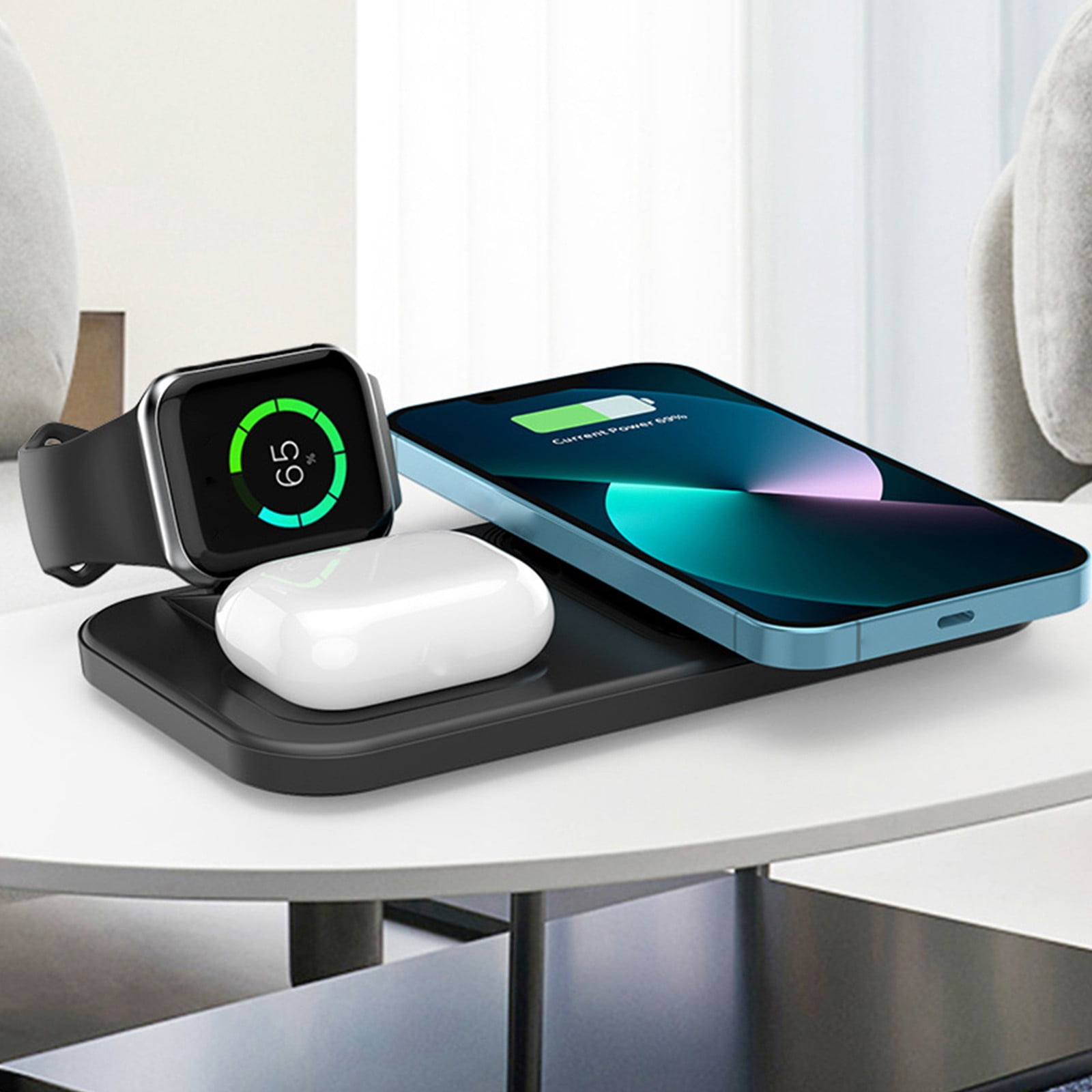 Teissuly Three In One Wireless Charger 15W Fast Charging ...