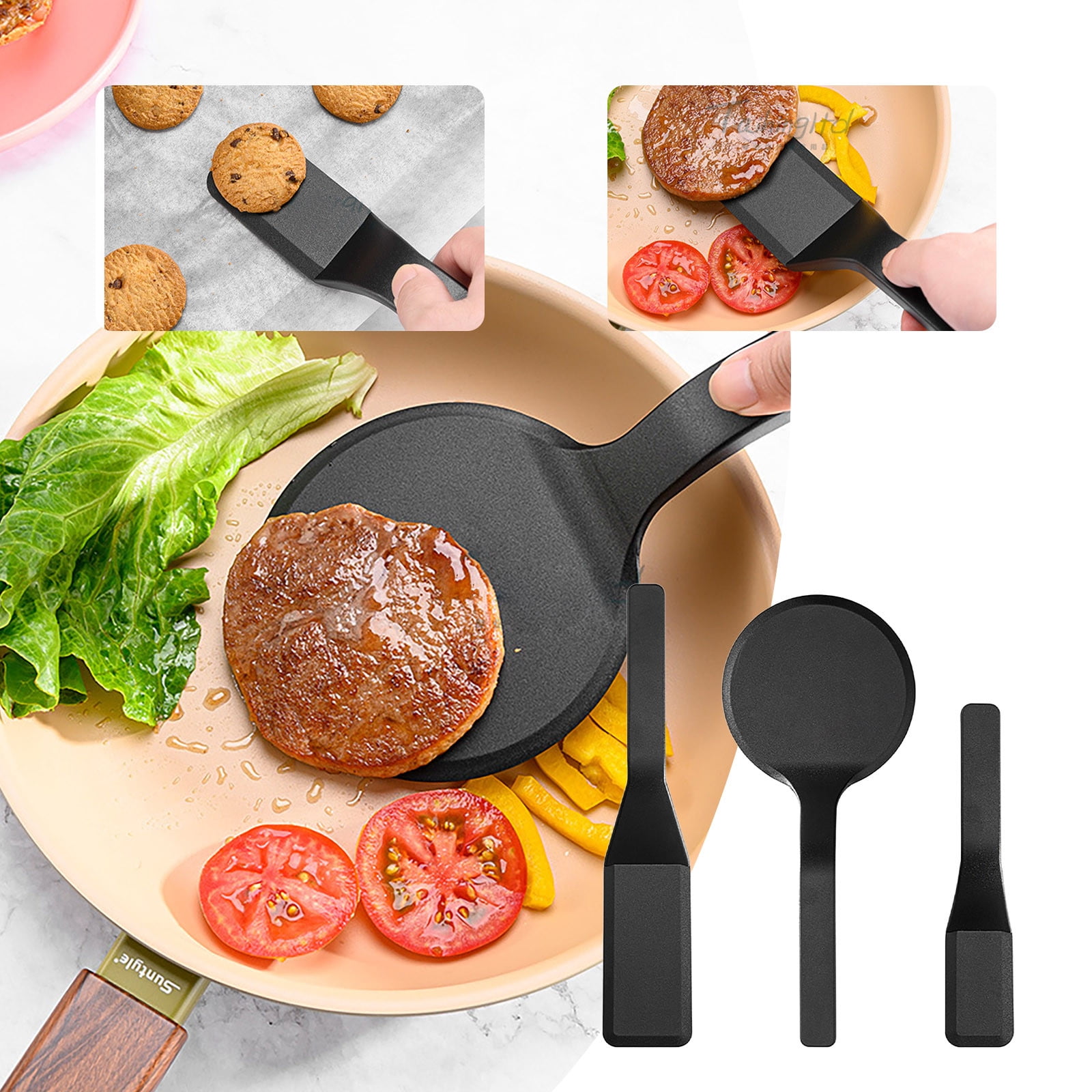 Teissuly Three-piece Kitchen Spatula Muffin Cookies Multi-purpose ...