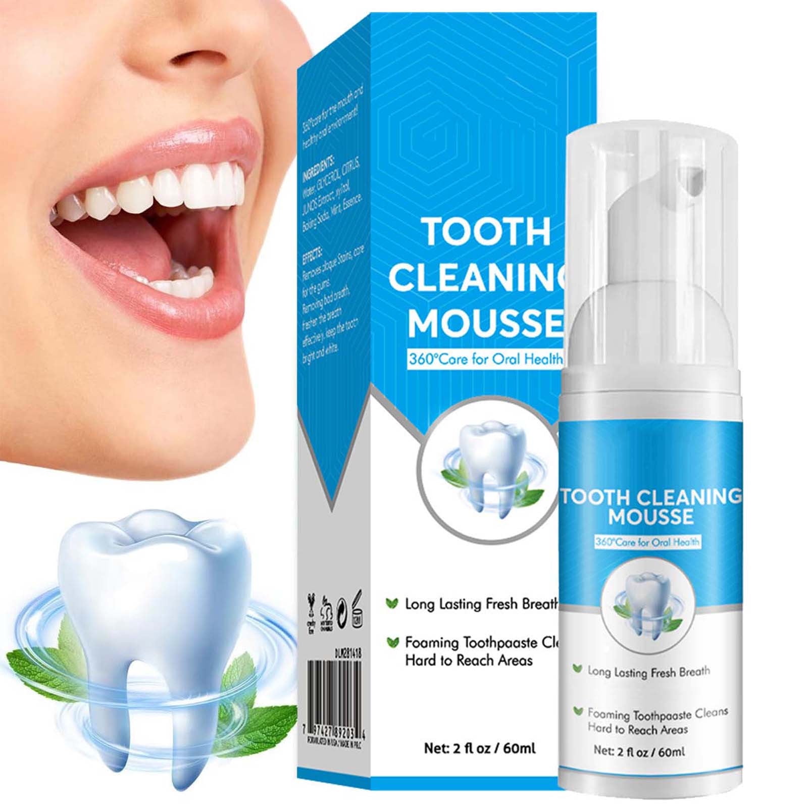 Teissuly Toothpaste Press Foam Toothpaste Fresh Yellowing Deodorant ...