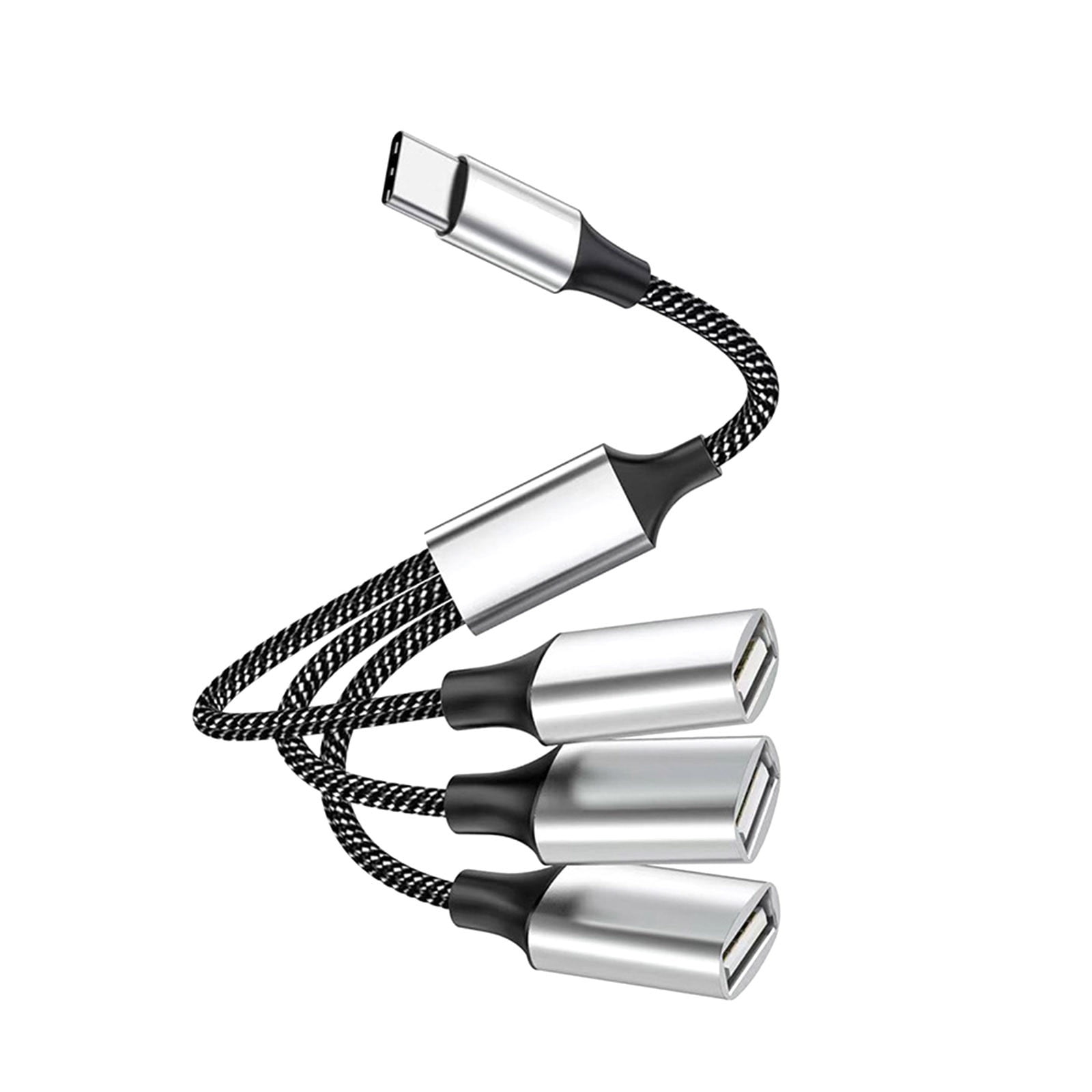 Teissuly Type-C Splitter Cable OTG 3 USB Splitter Adapter USB 2.0 Power ...